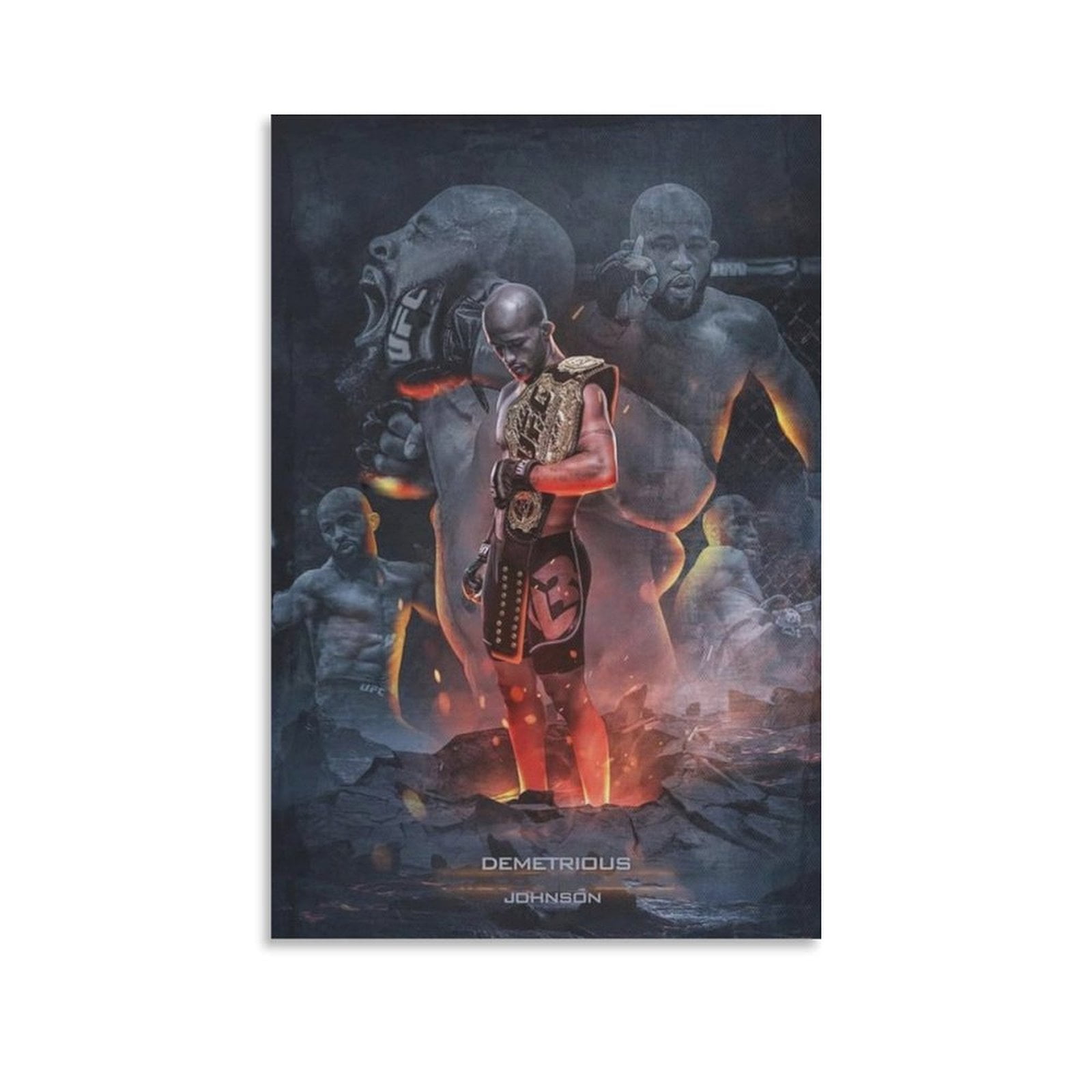 Demetrius Johnson Boxer Poster Artworks Canvas Poster Room Aesthetic ...