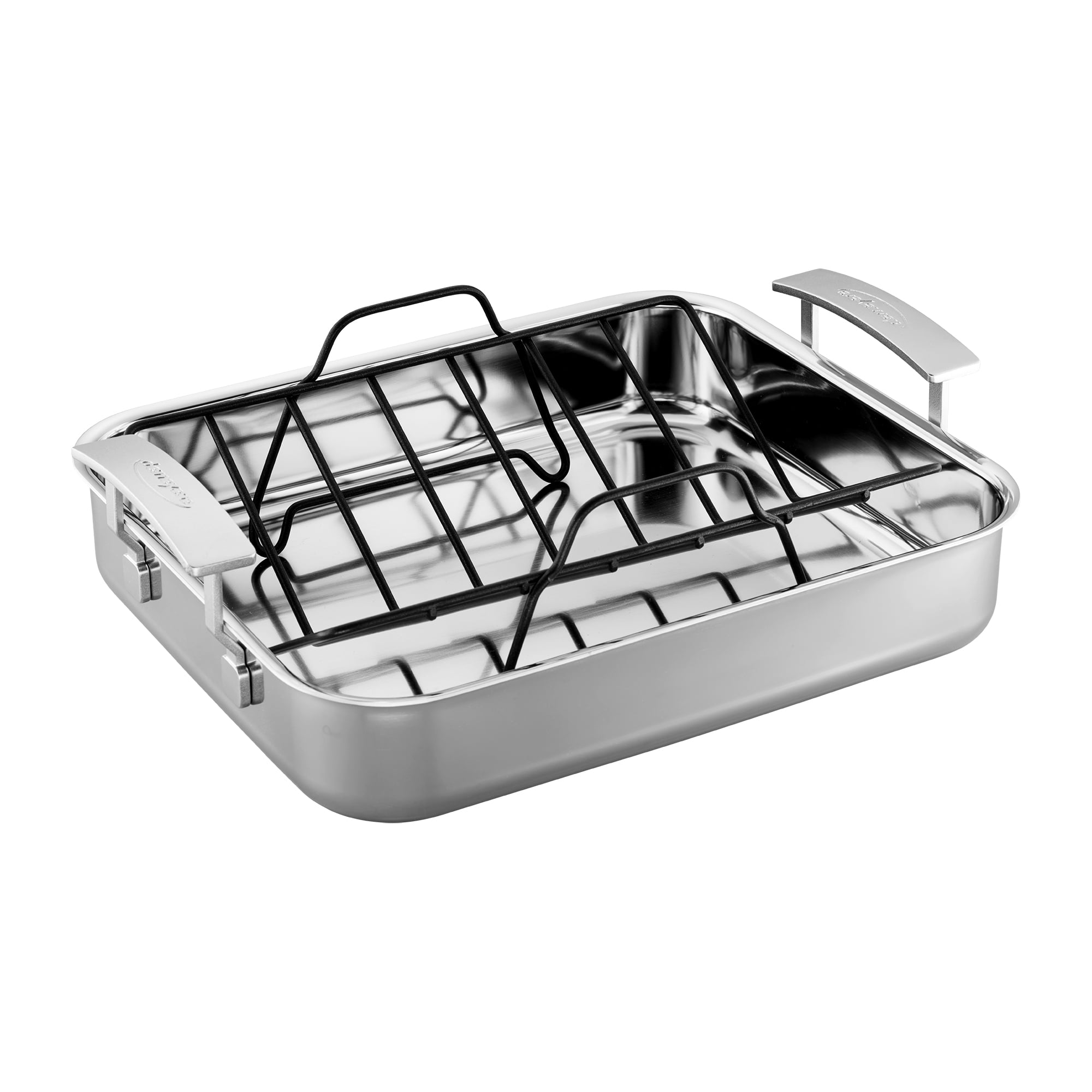 Demeyere Industry 5-Ply Stainless Steel 15.7 X 13.3-inch Roasting Pan ...