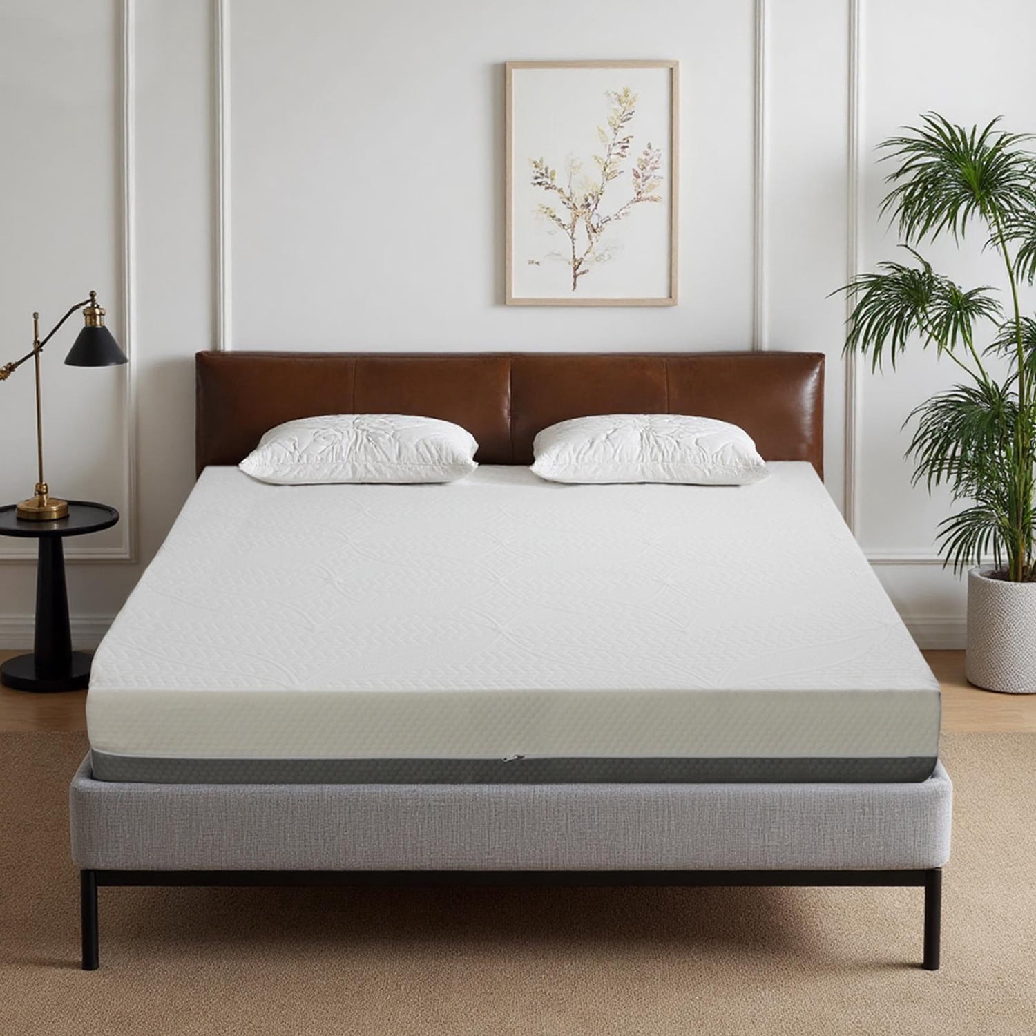 Demi Bonn 10-Inch Queen Mattress, Gel-Perforated 7-Zone, Adjustable Bed ...