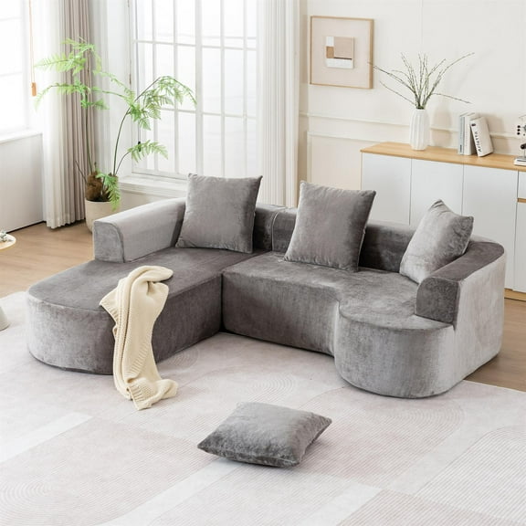 Demi Bonn Cloud Sectional Couch with L - Shape Chaise - Modular, Deep ...