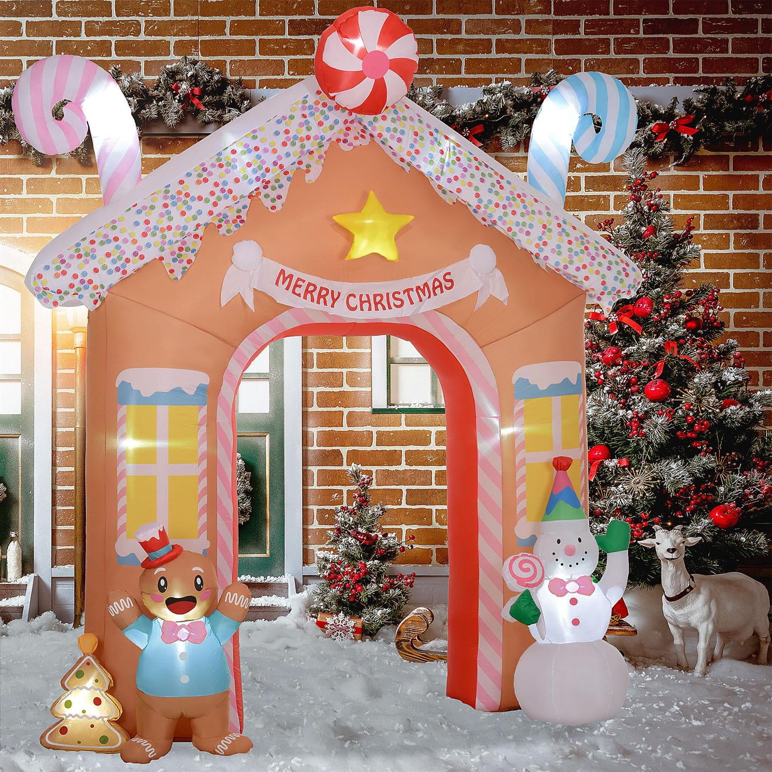 Demi Bonn 10ft Giant Inflatable Candy House Archway, Christmas Blow Up ...