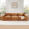 Demi Bonn 110" Tufted Boneless Modular Sectional Sofa, Soft Velvet ...