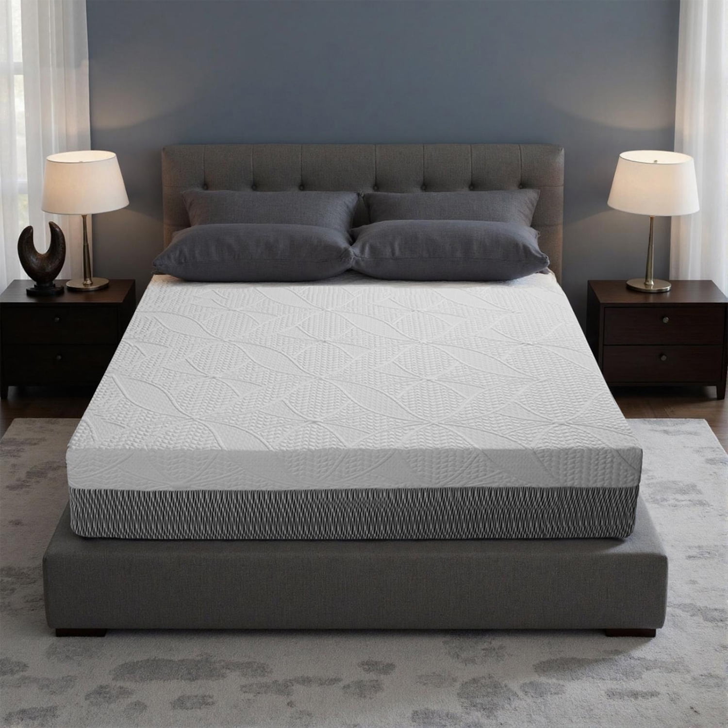 Demi Bonn 14-Inch Queen Mattress, Eco-Friendly Plush, Breathable ...