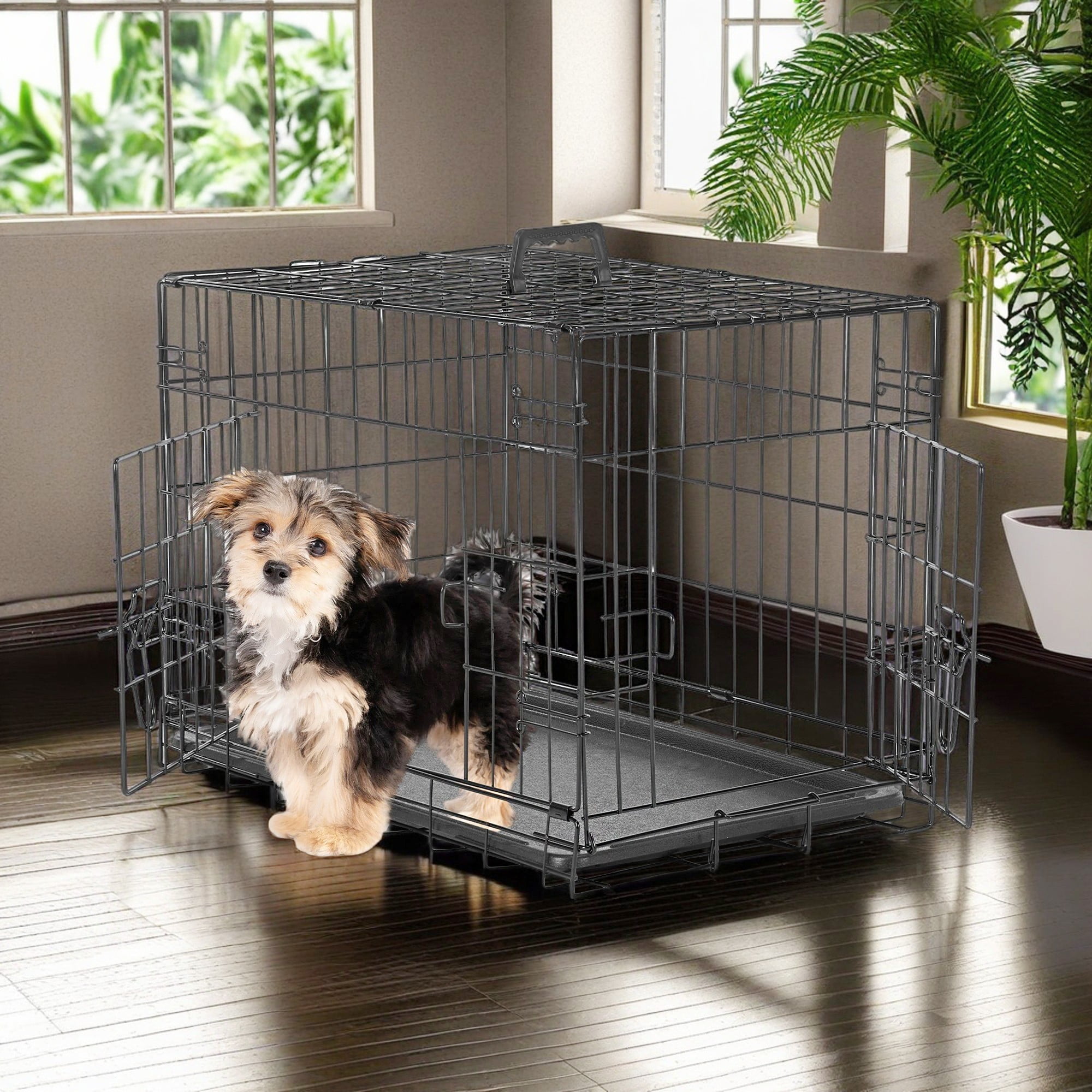 Demi Bonn 24" Dog Crates for Large Dogs Folding Mental Wire Pet Cage ...