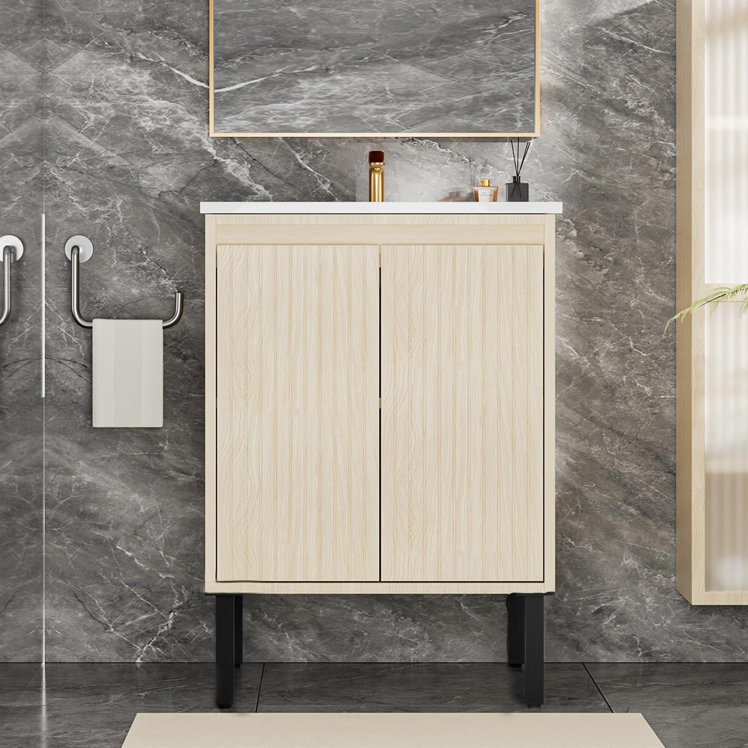 Demi Bonn 24 Inch Bathroom Vanity with Sink - Floor - standing ...