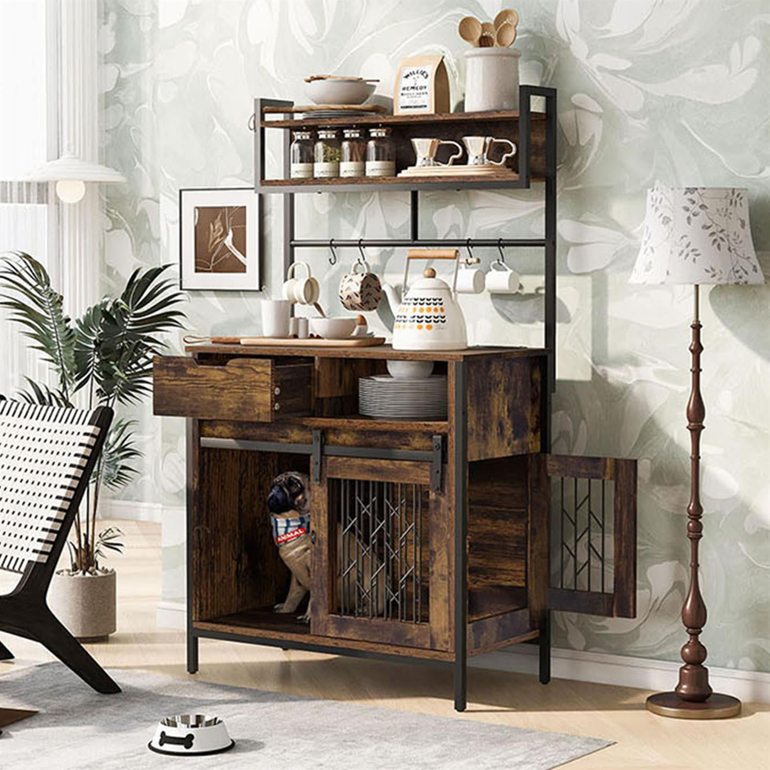 Demi Bonn 31" Multi-Functional Dog Crate with Storage for Kitchen ...