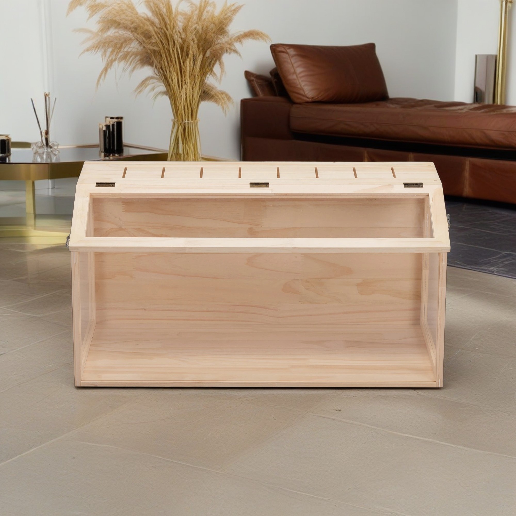 Demi Bonn 31" Wooden Hamster Cage for Small Animals House, Acrylic ...