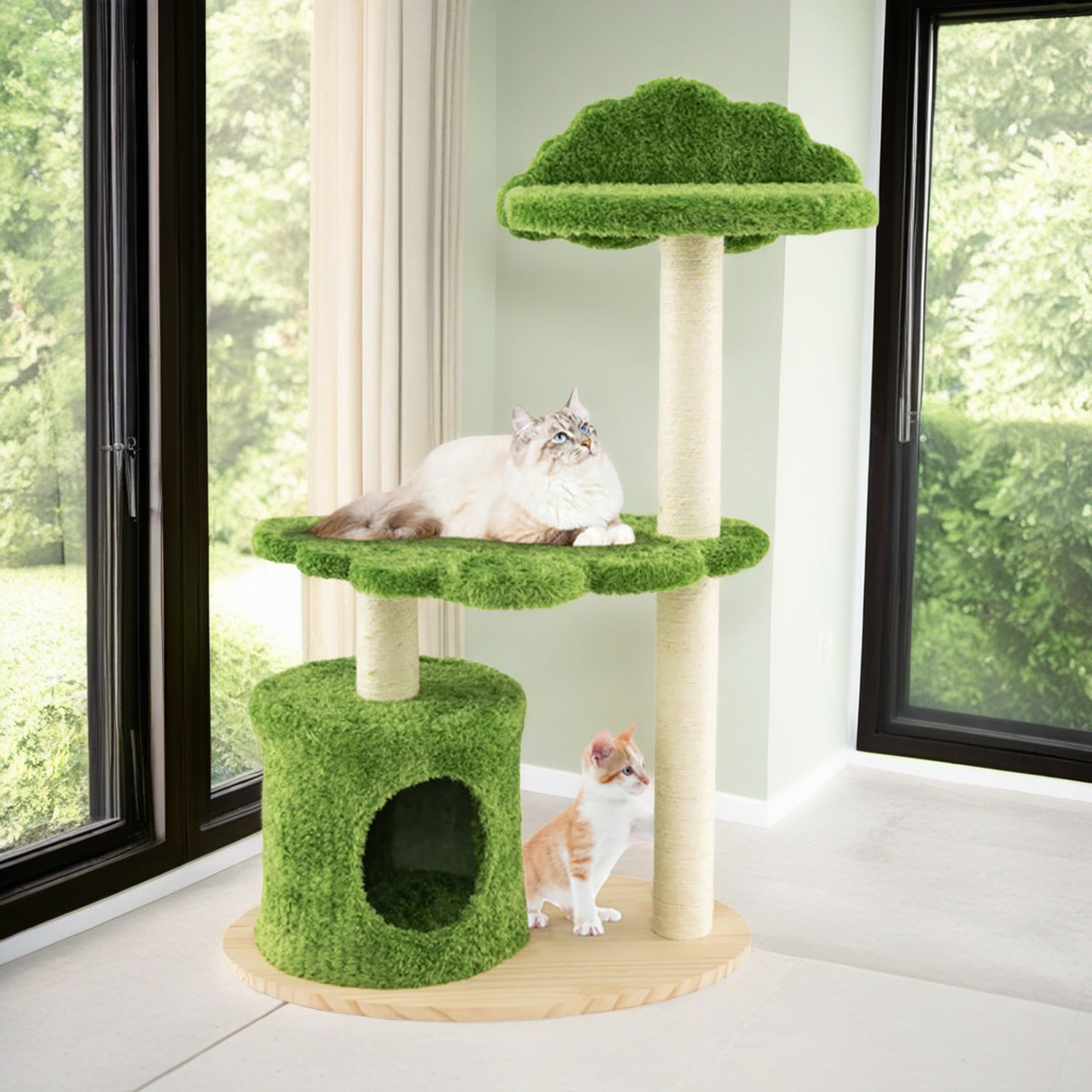 Demi Bonn 38" 3-Tier Cat Tree Tower for Indoor Cat Condo Sisal ...