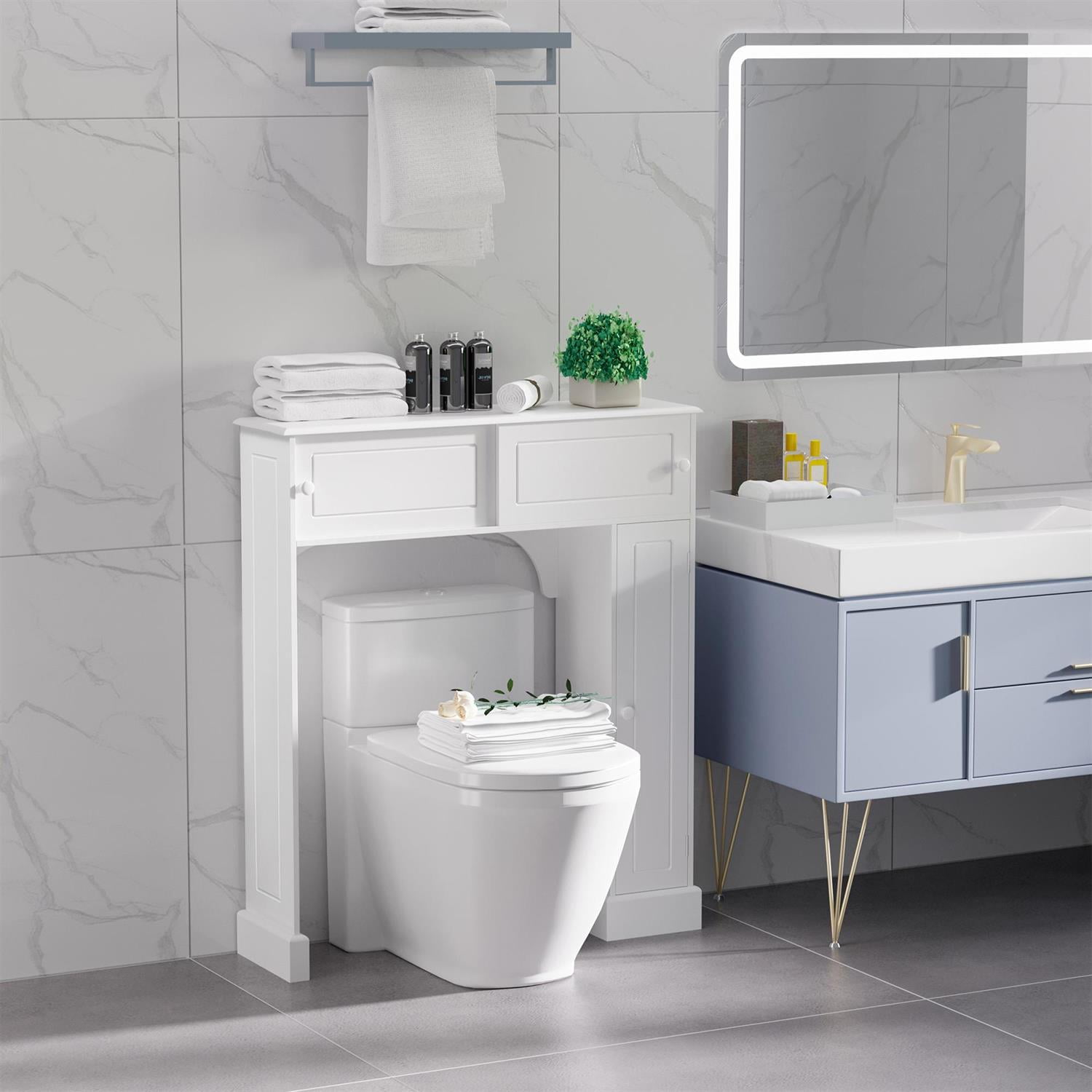 Demi Bonn 41" Over The Toilet Bathroom Cabinet, Freestanding Bathroom ...