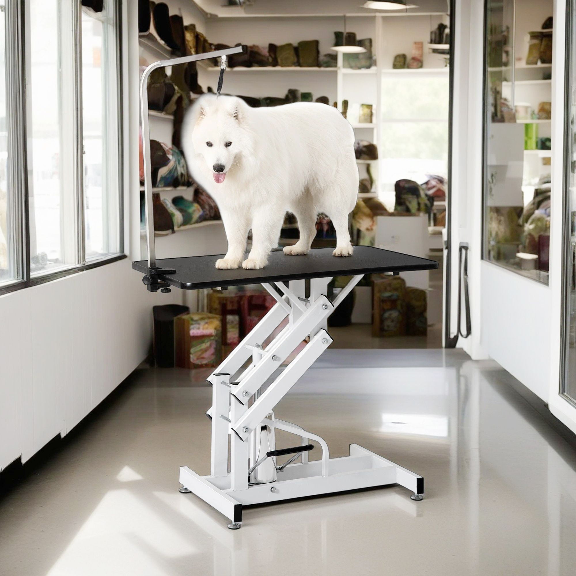Demi Bonn 42" Pet Grooming Table for Dogs Cats, Z-Lift Adjustable Heavy ...