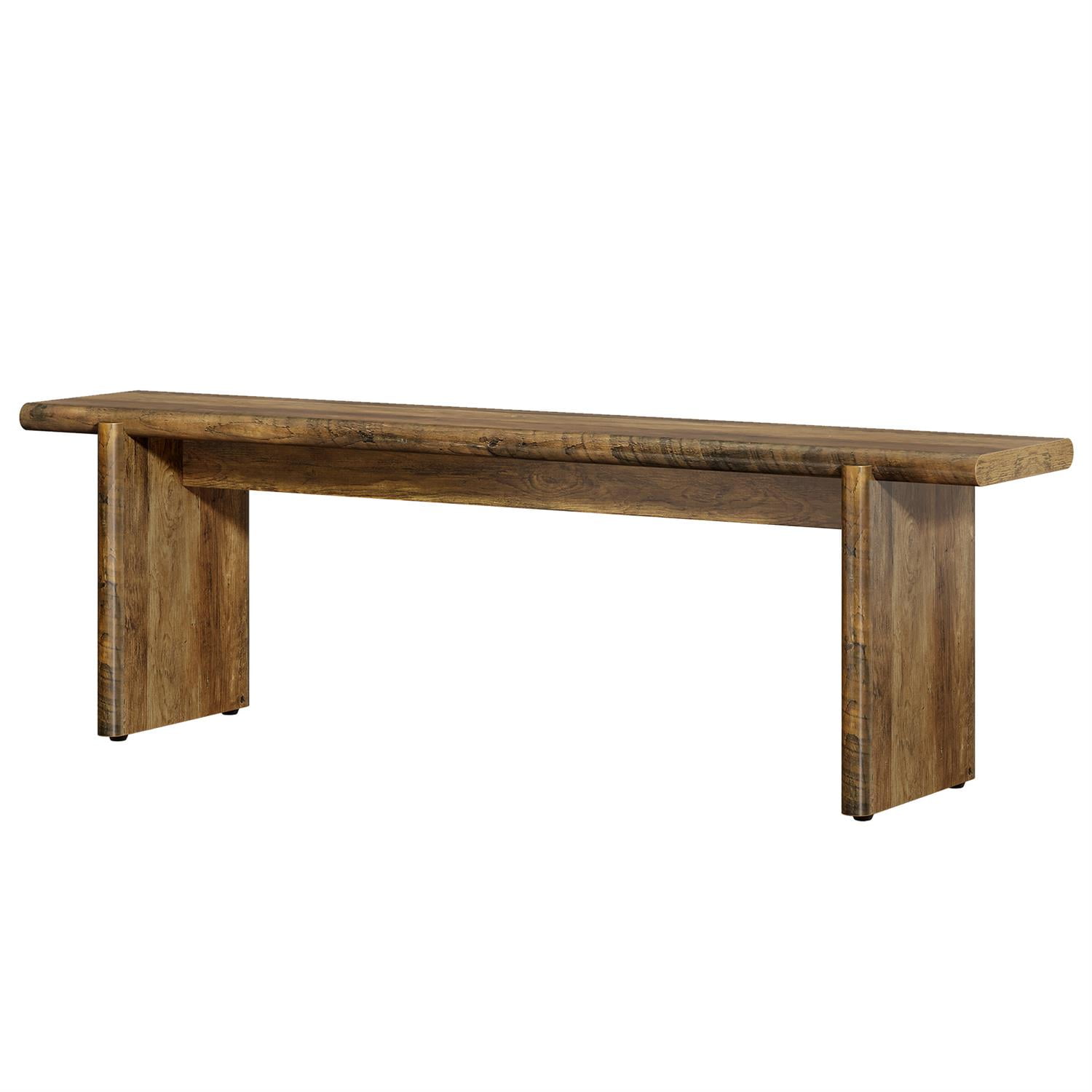 Demi Bonn 59" Farmhouse Entryway Bench - Shoe Storage Seat, Sturdy ...