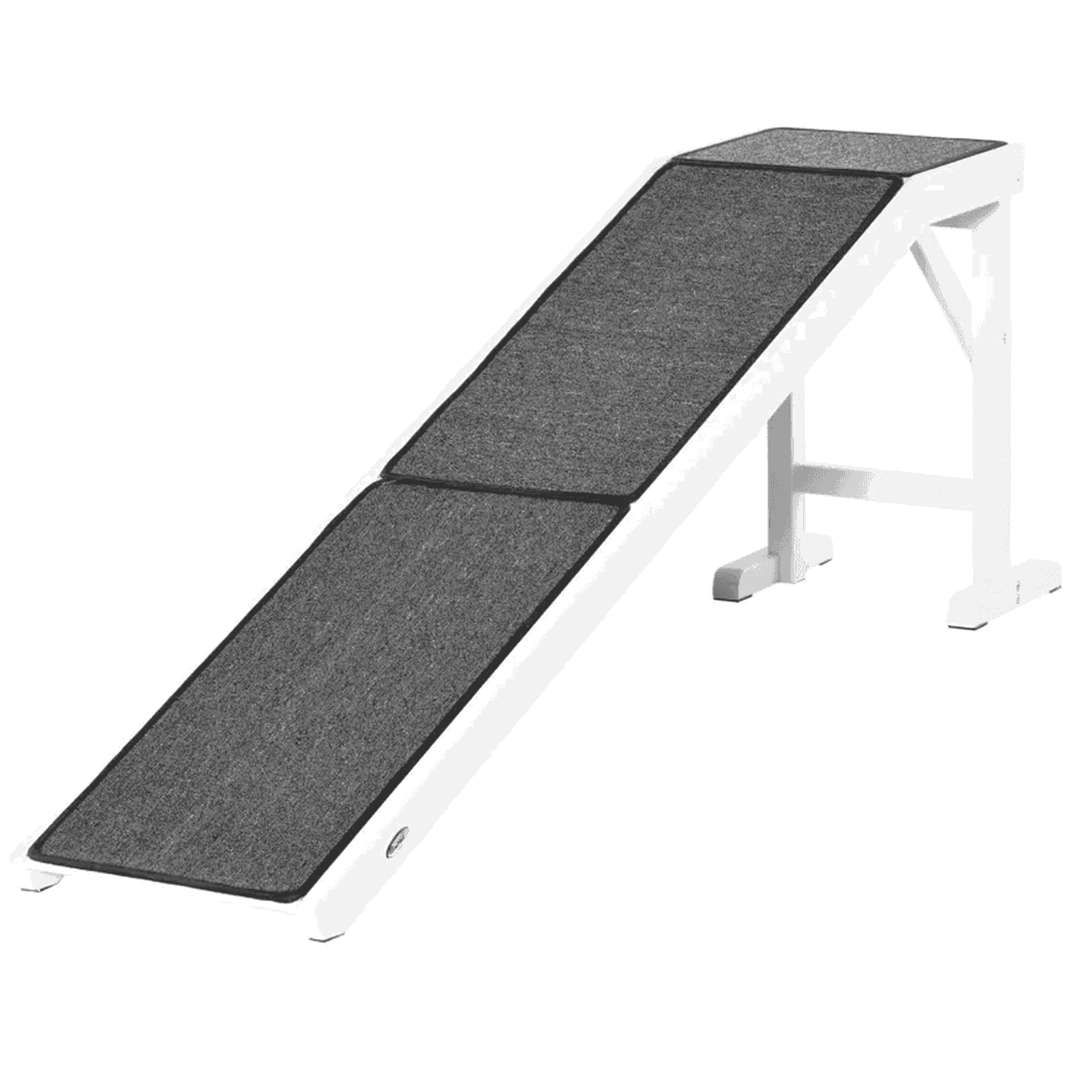 Demi Bonn 74" Sturdy Dog Ladder with Anti-slip Carpet, Foldable, Easy ...