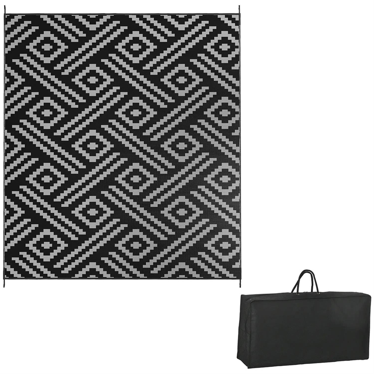 Demi Bonn 8' x 10' Reversible Geometric Outdoor Rug Carpet RV Camping ...