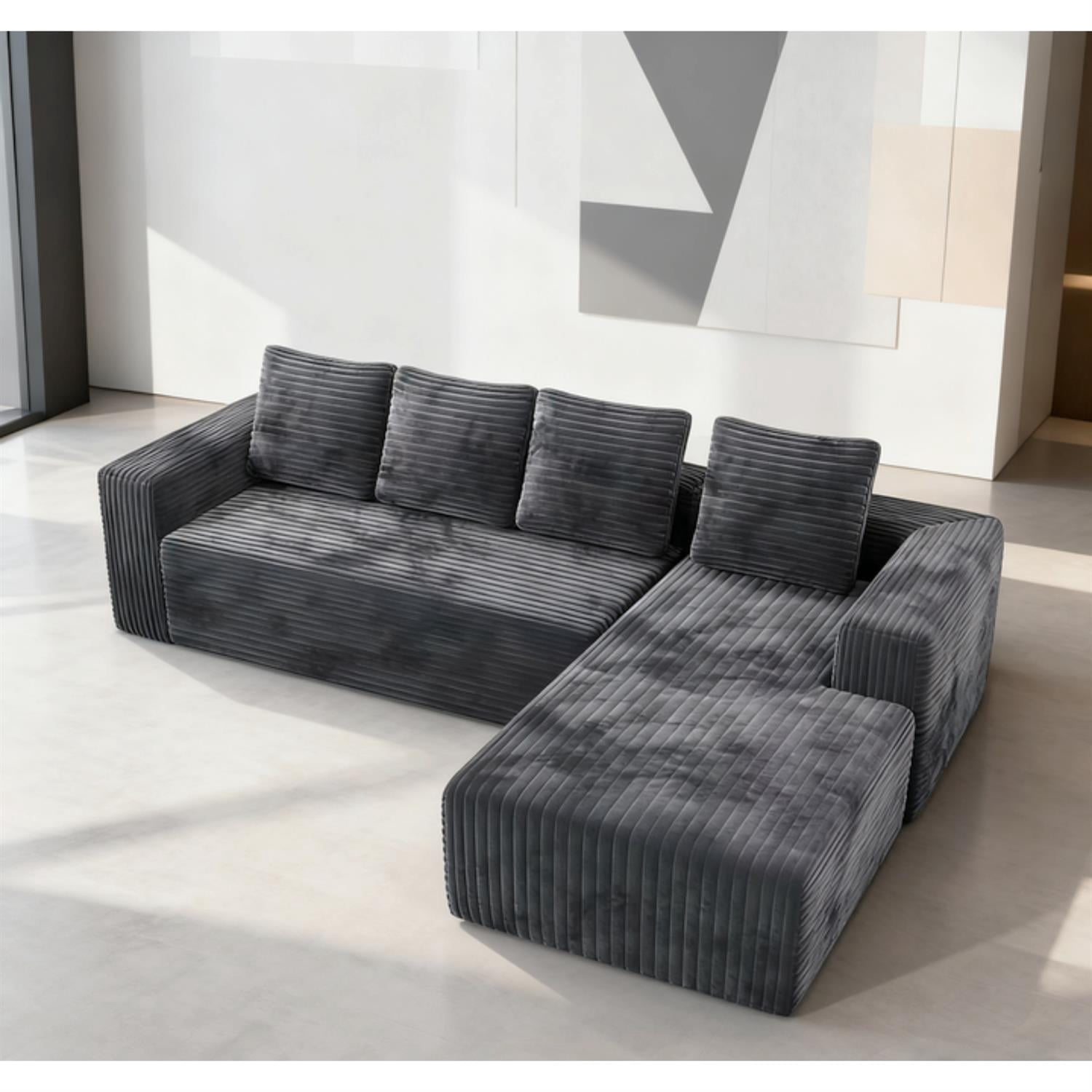 Demi Bonn Cloud Sectional Couch with L - Shape Chaise - Modular, Deep ...