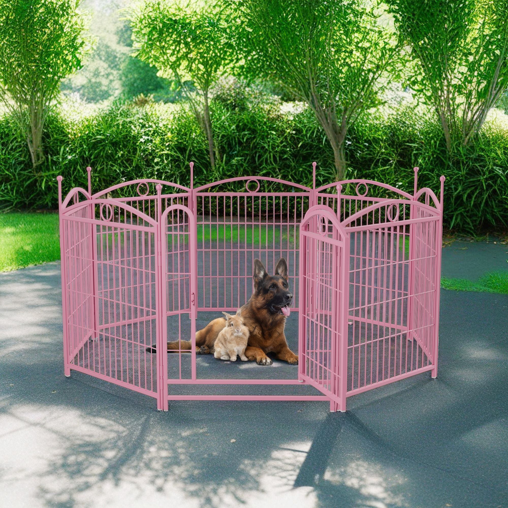 Demi Bonn Dog Playpen for Indoor, Yard, RV Camping, 32" 8 Panels Dog ...
