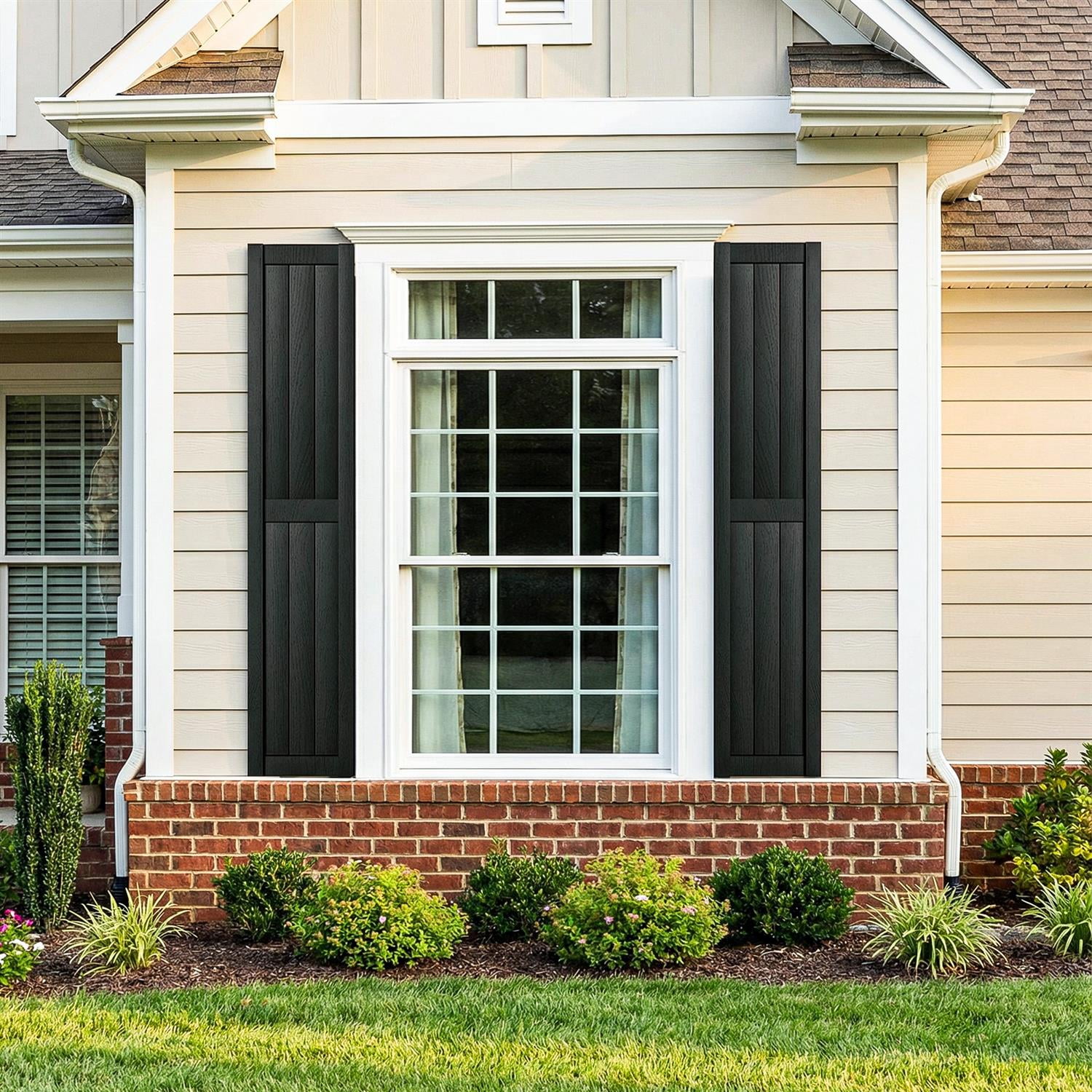 Demi Bonn Exterior Window Shutters - Vertical stripes, Weather ...