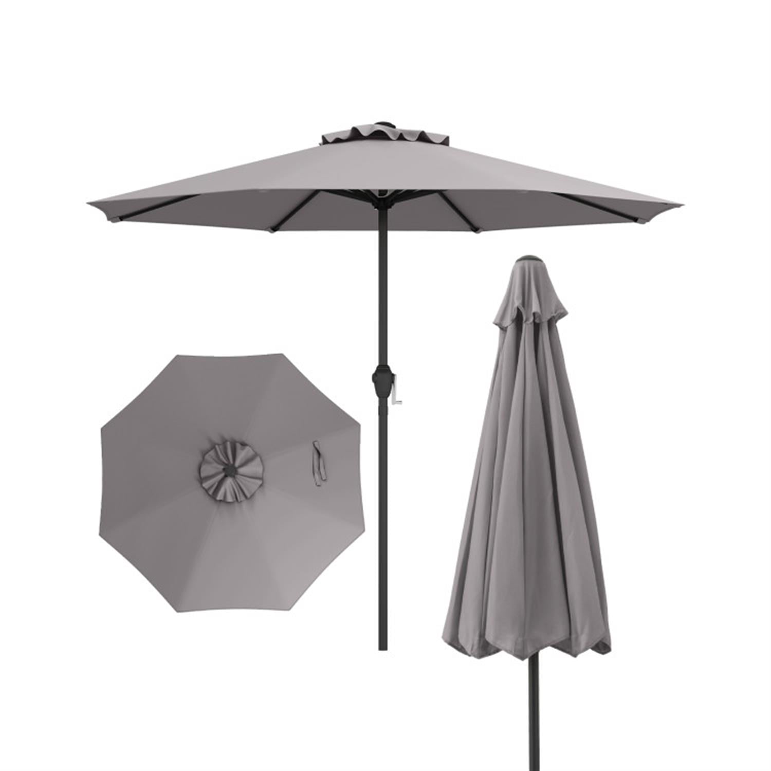 Demi Bonn Heavy Duty Market Patio Umbrella with Crank Handle and 8 ...