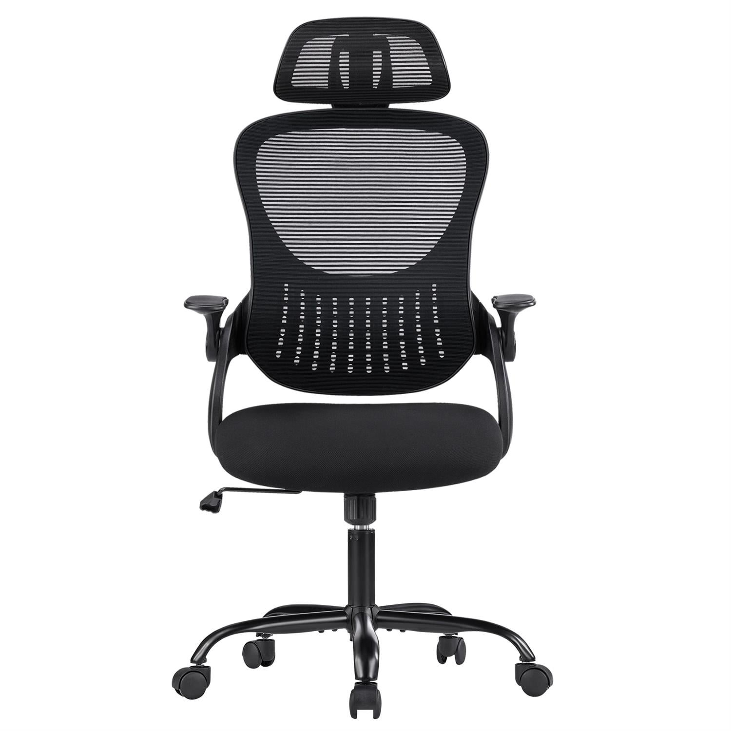 Demi Bonn Mesh High Back Chair, Flip-up Armrests, Headrest, Swivel ...