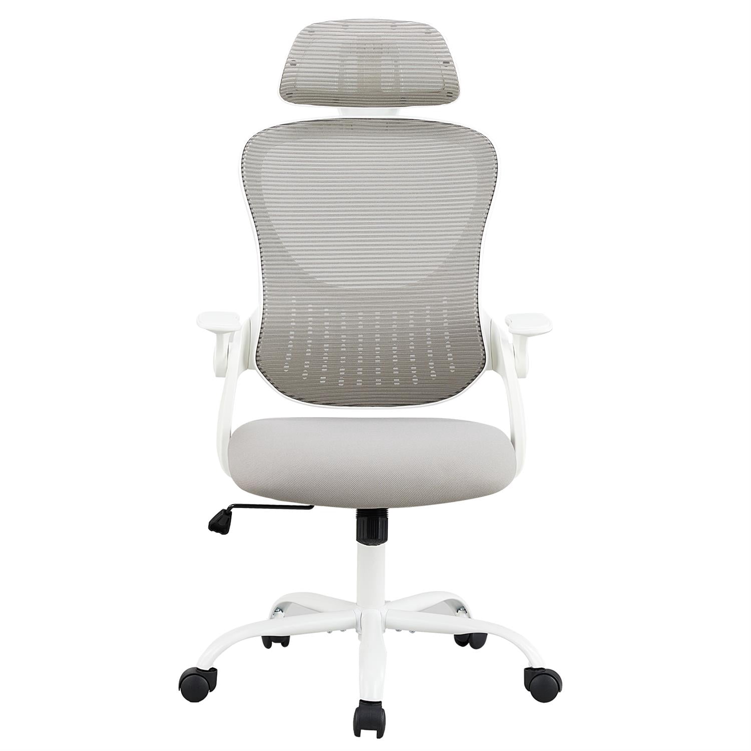 Demi Bonn Mesh Office Chair, High Back, Adjustable, Flip-up Arms, Gray ...