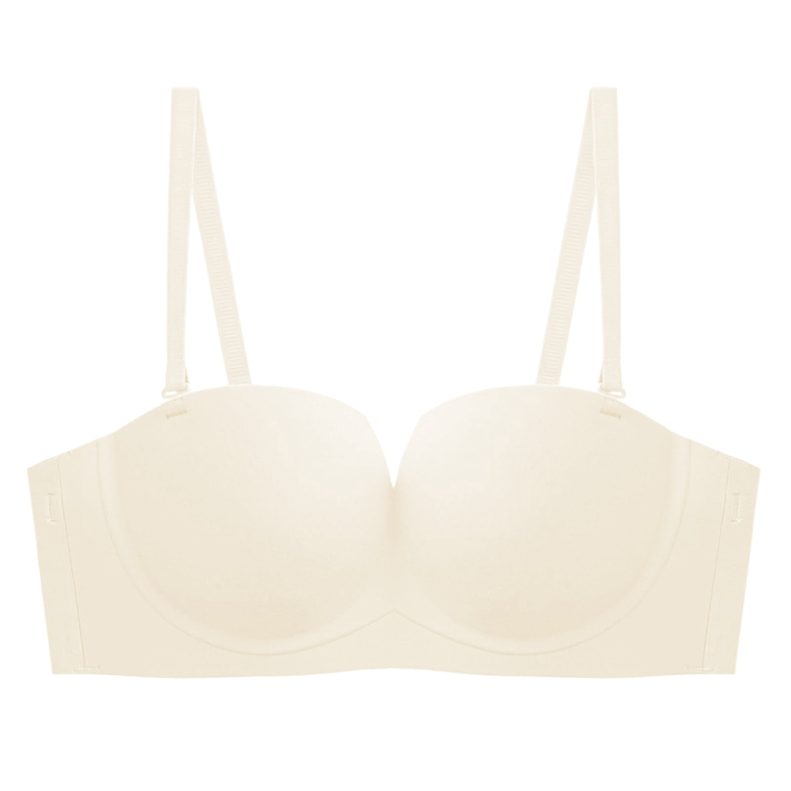 Demi Cup Strapless Bra For Women Wireless Soft Design Versatile ...