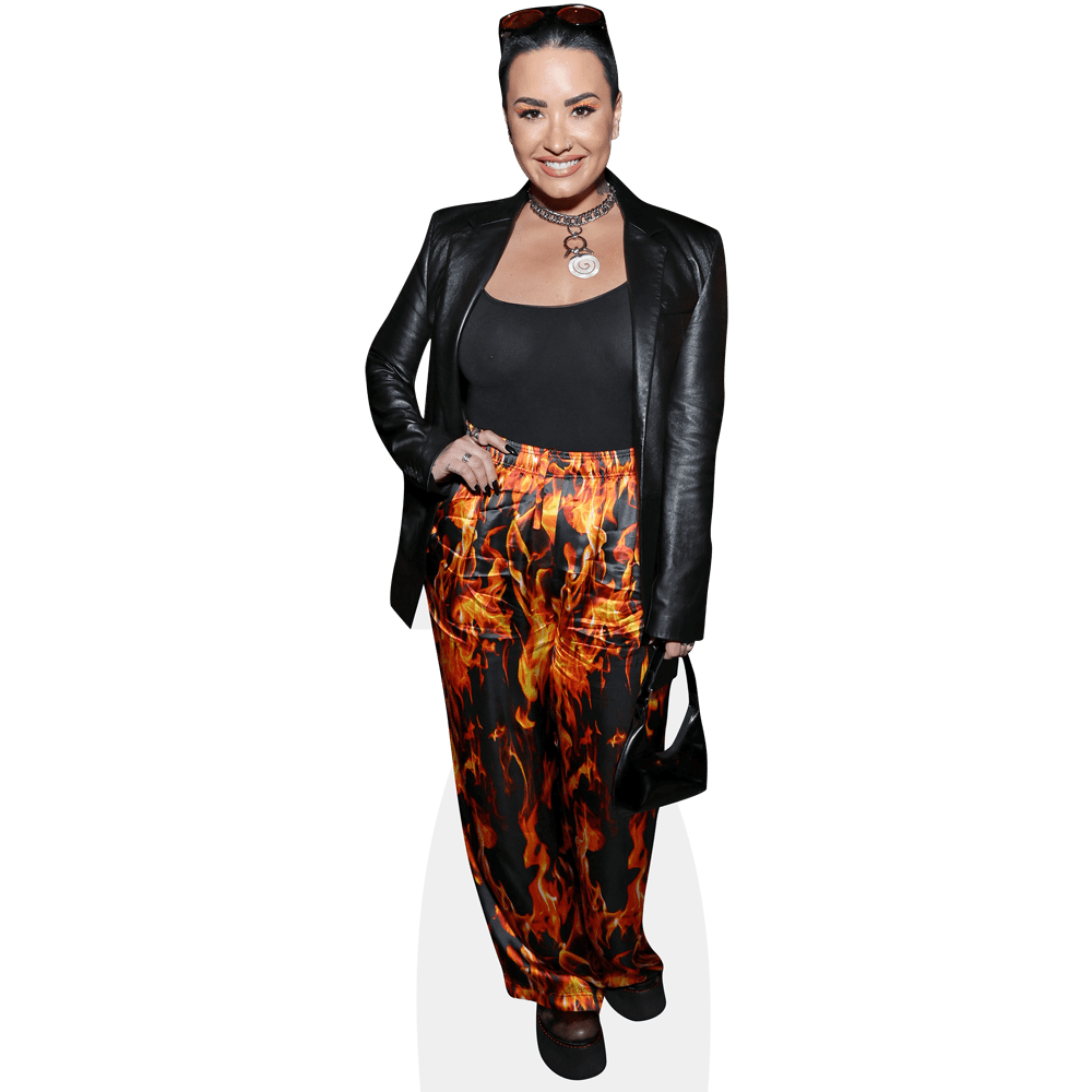 Demi Lovato (Black Jacket) Mini Cardboard Cutout Standee - Walmart.com