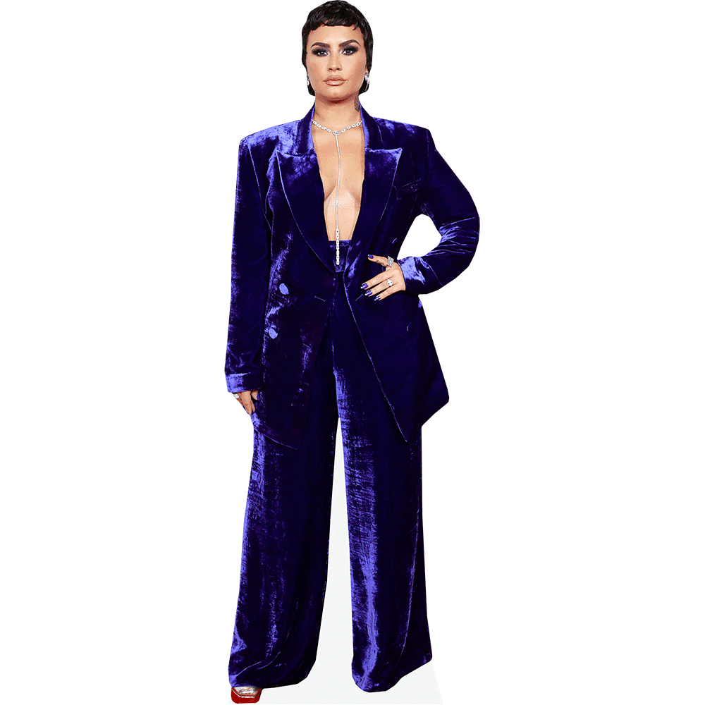 Demi Lovato (Purple Outfit) Mini Cardboard Cutout Standee - Walmart.com