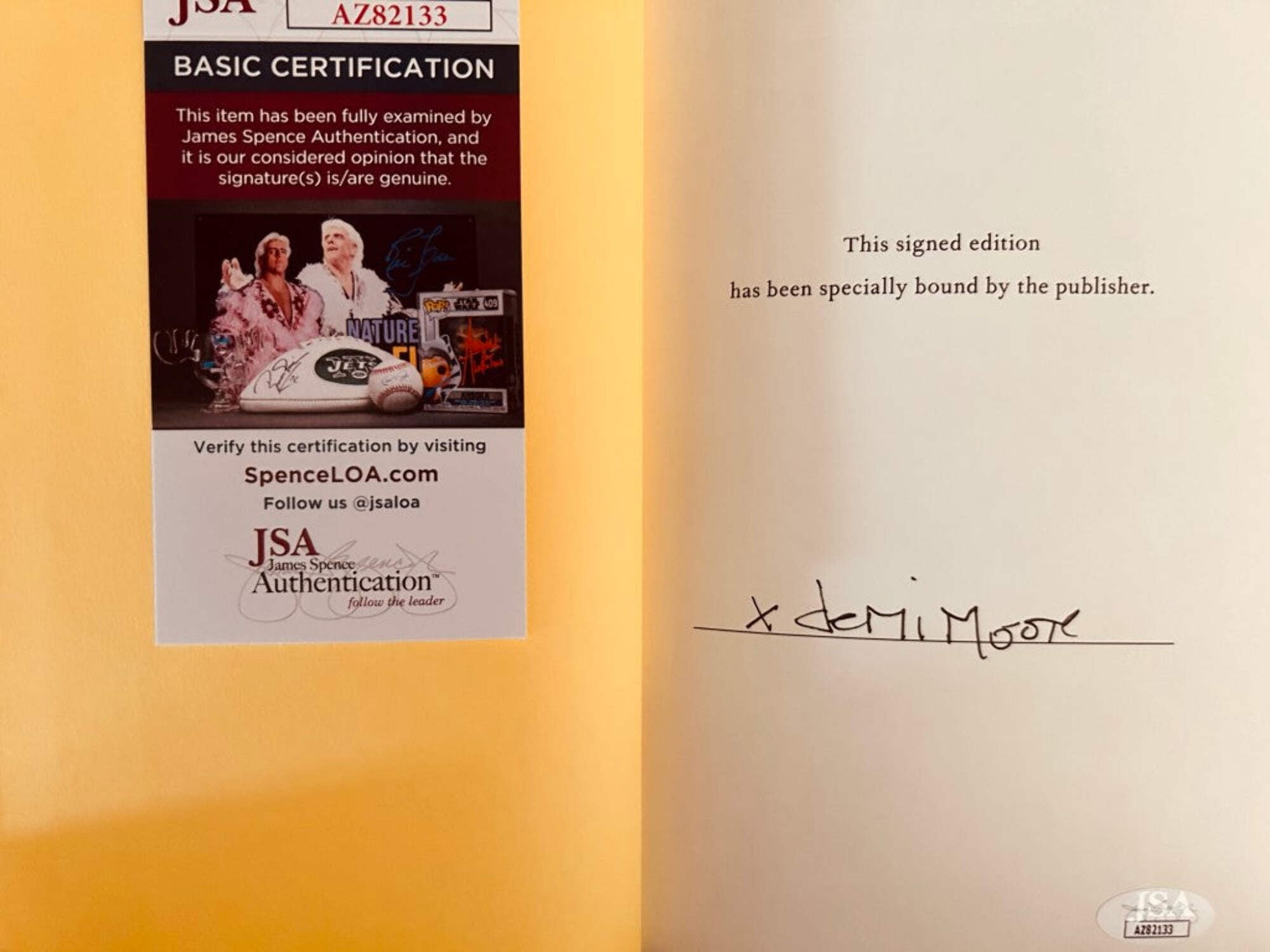 Demi Moore autographed Inside Out hardcover first edition book JSA ...