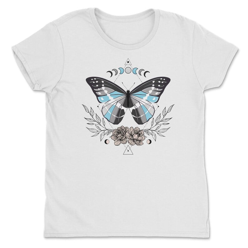 Demiboy Shirt, Demiboy Flag Tee, Celestial Butterfly Demiguy Pride Gift ...