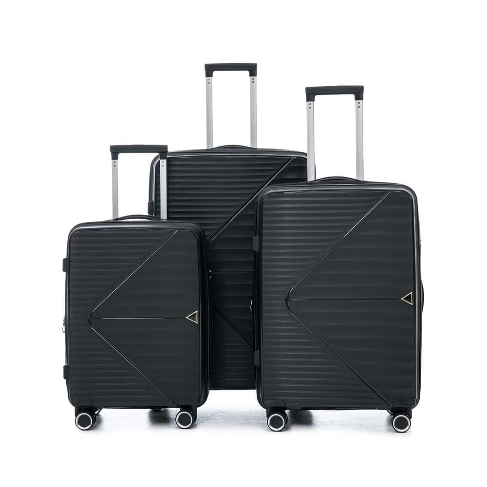 Demifill 3 Pieces PP Materials Luggage Set(20/24/28), Expandable Carry ...