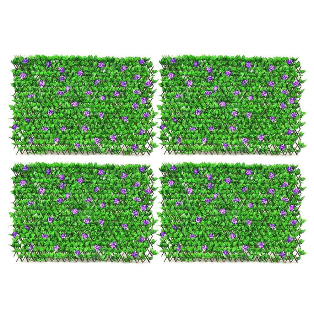 Demifill 4-Piece Expandable Faux Ivy Privacy Screen Fence, Expandable ...