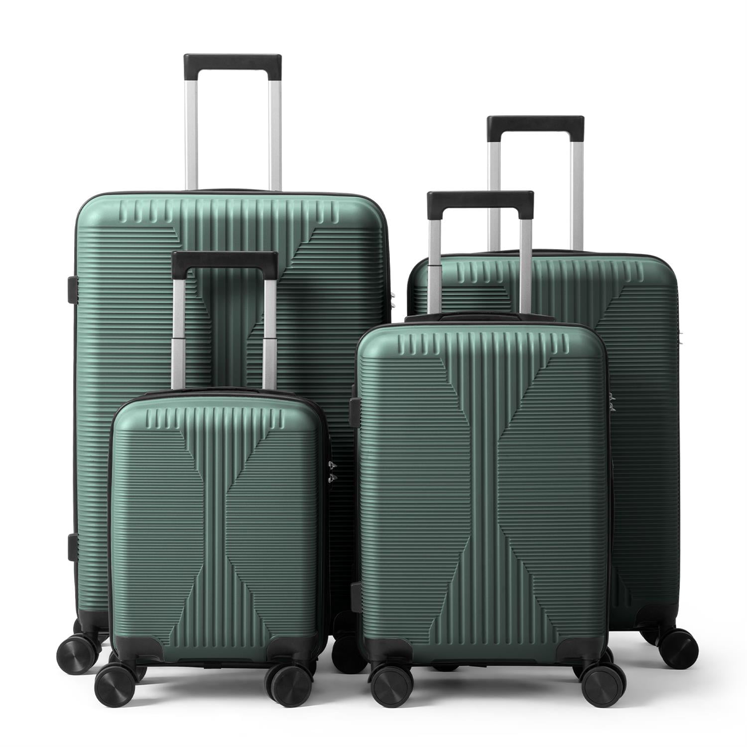 Demifill 4-in-One PP Trolley Suitcase, Impact-Resistant PP with Sleek ...