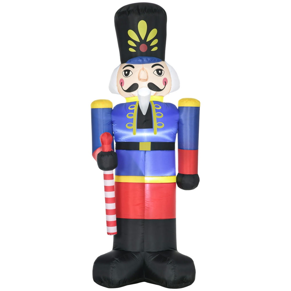 Demifill 8 Ft Tall Christmas Inflatables Nutcracker Toy Soldier, Toy ...