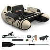 "Costway Inflatable Fishing Float Tube, 350 lbs Capacity, PVC & 600D ...