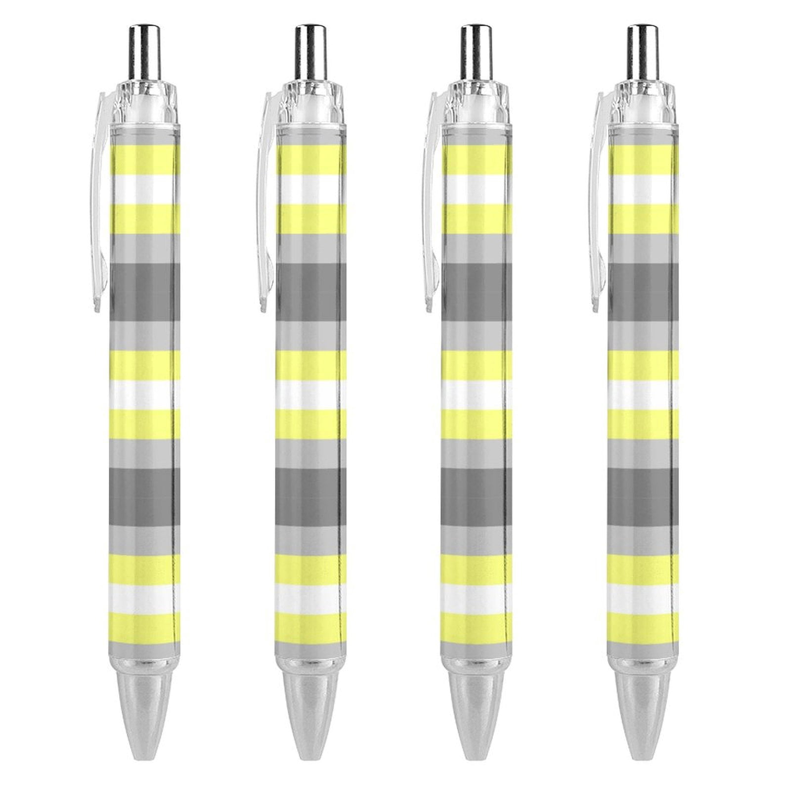 Demigender Pride LGBTQ Flag (2) Ballpoint Pen Retractable Pens Black ...