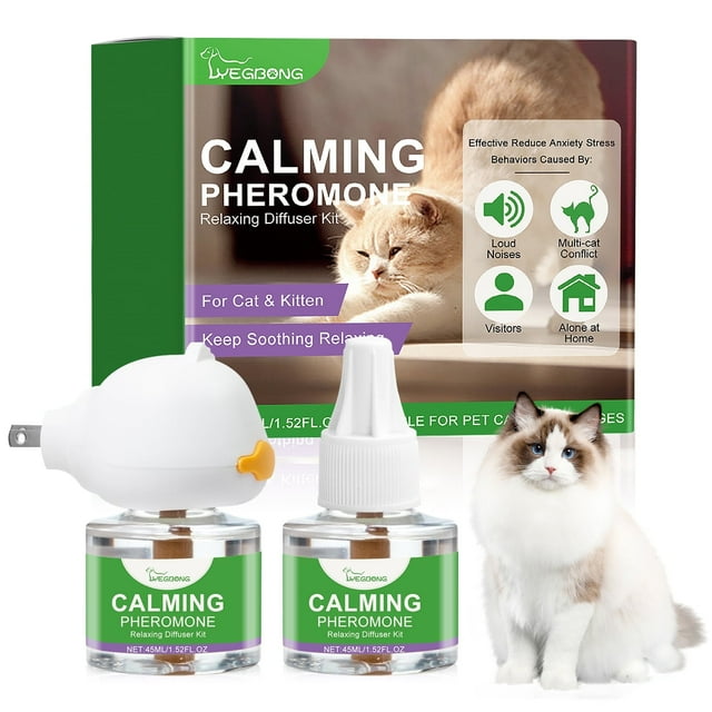 Demine Cat Calming Diffuser – Effective Pheromone Plug-In for Relieving ...