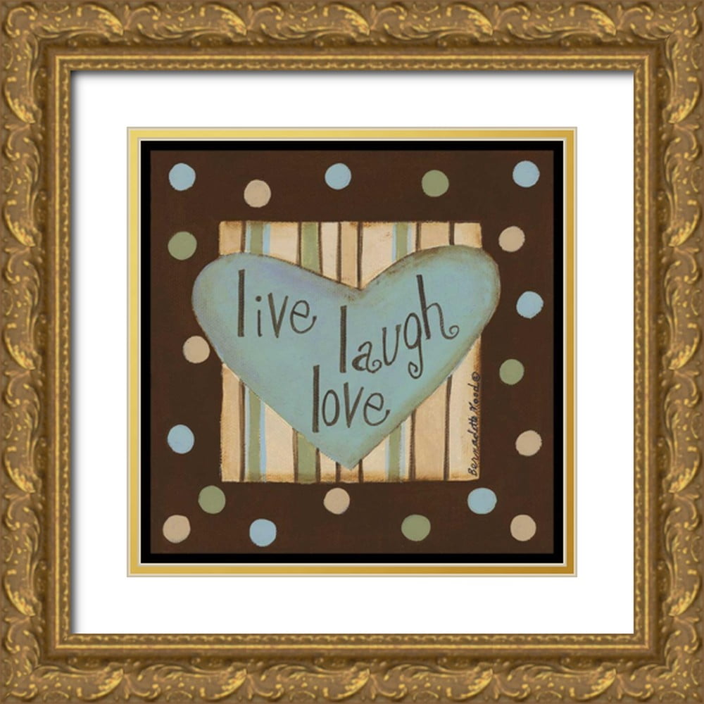 Deming, Bernadette 20x20 Gold Ornate Wood Framed with Double Matting ...