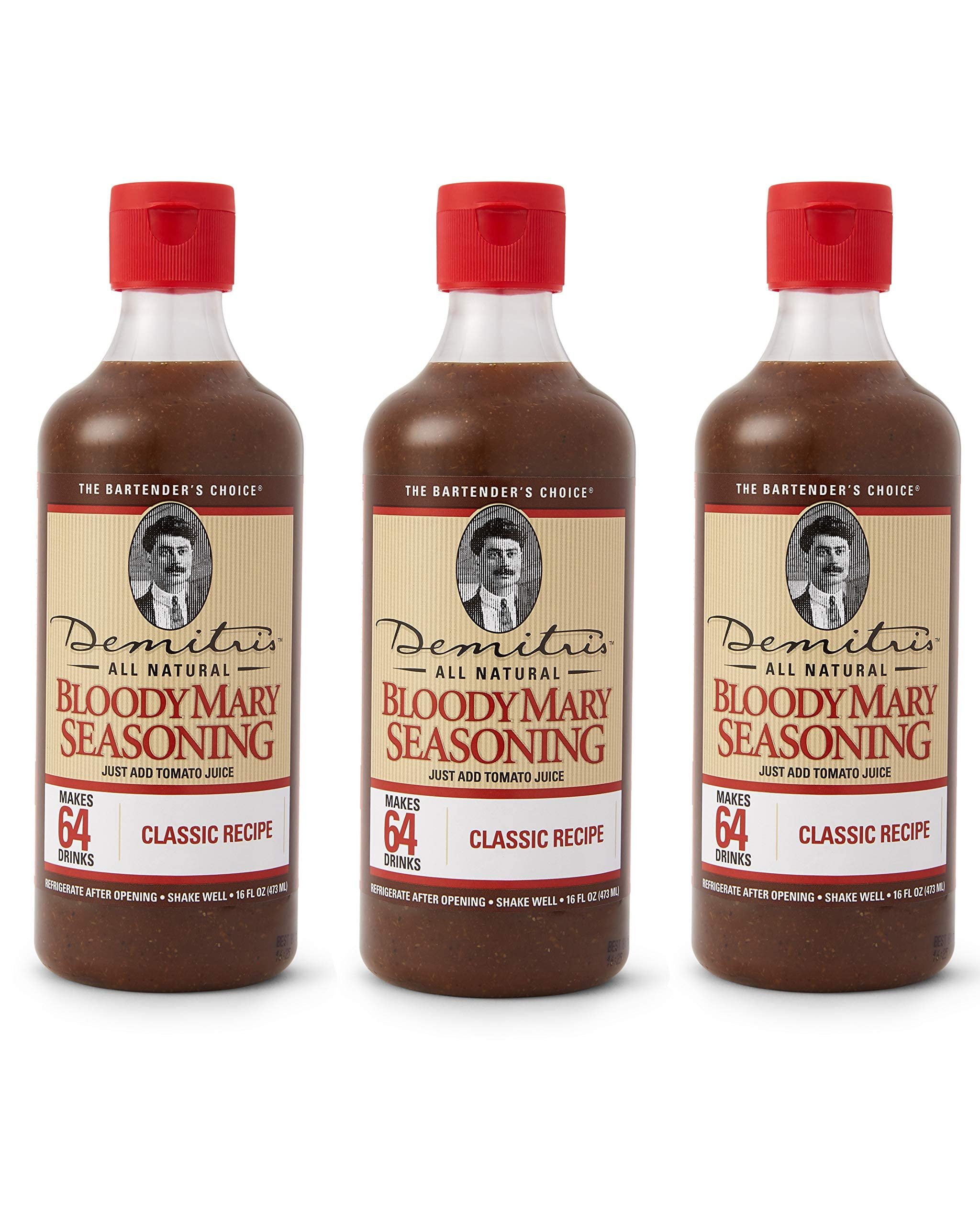 Demitri's Bloody Mary Seasoning ZS23 Classic Recipe, 16-Ounce Bottles ...