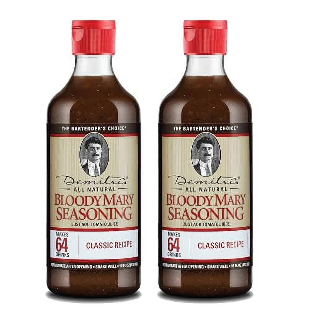 Demitri's Classic Bloody Mary Seasoning Mix, 16 0z Bottles (Pack of 2 ...