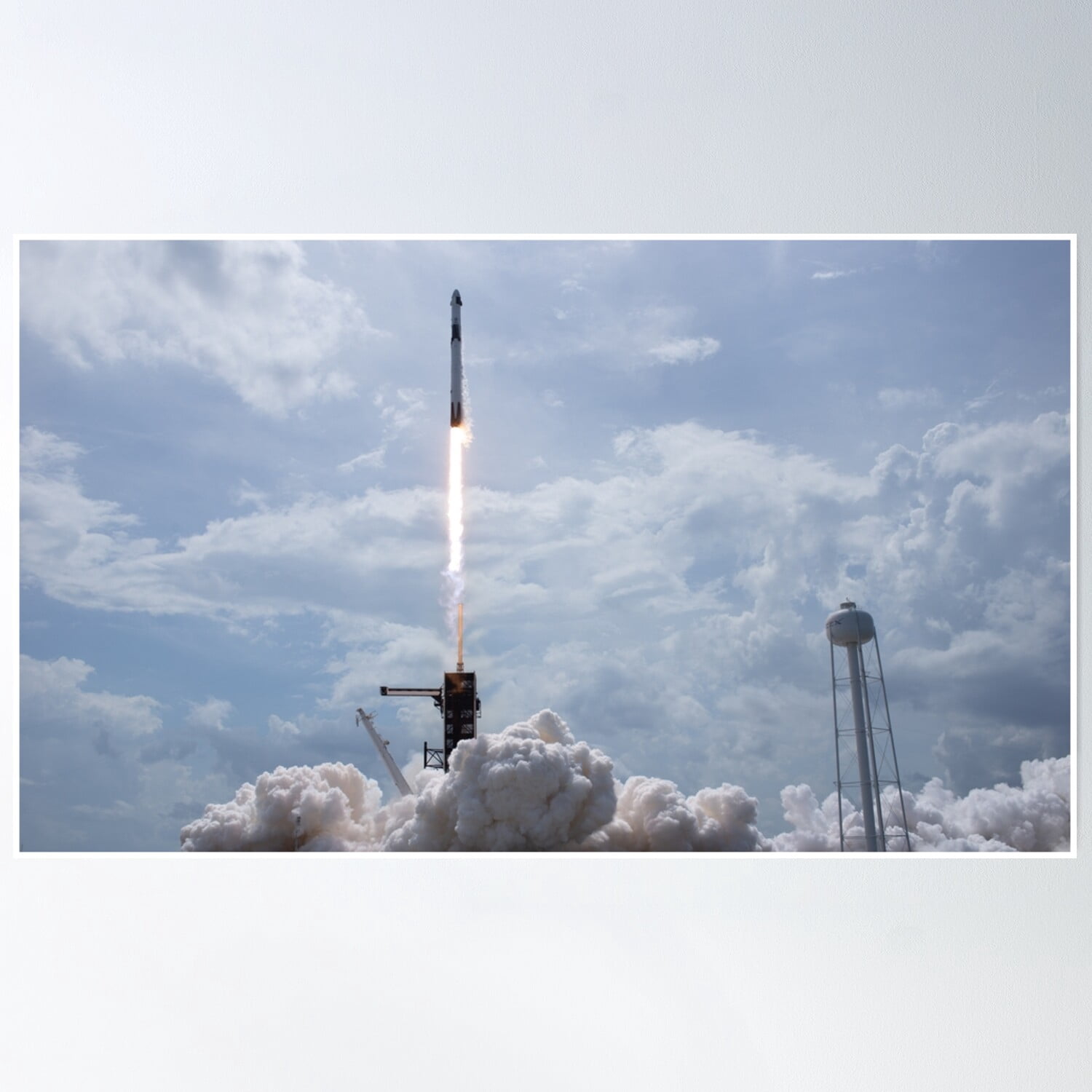 Demo-2 Launch Spacex And Nasa Poster Wall Art, Modern Wall Decor, 8x12 ...