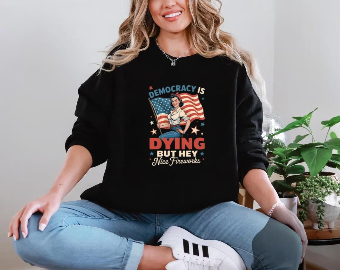 Democracy Joke Fireworks Sarcasm Bold Freedom Humor Funny Political ...