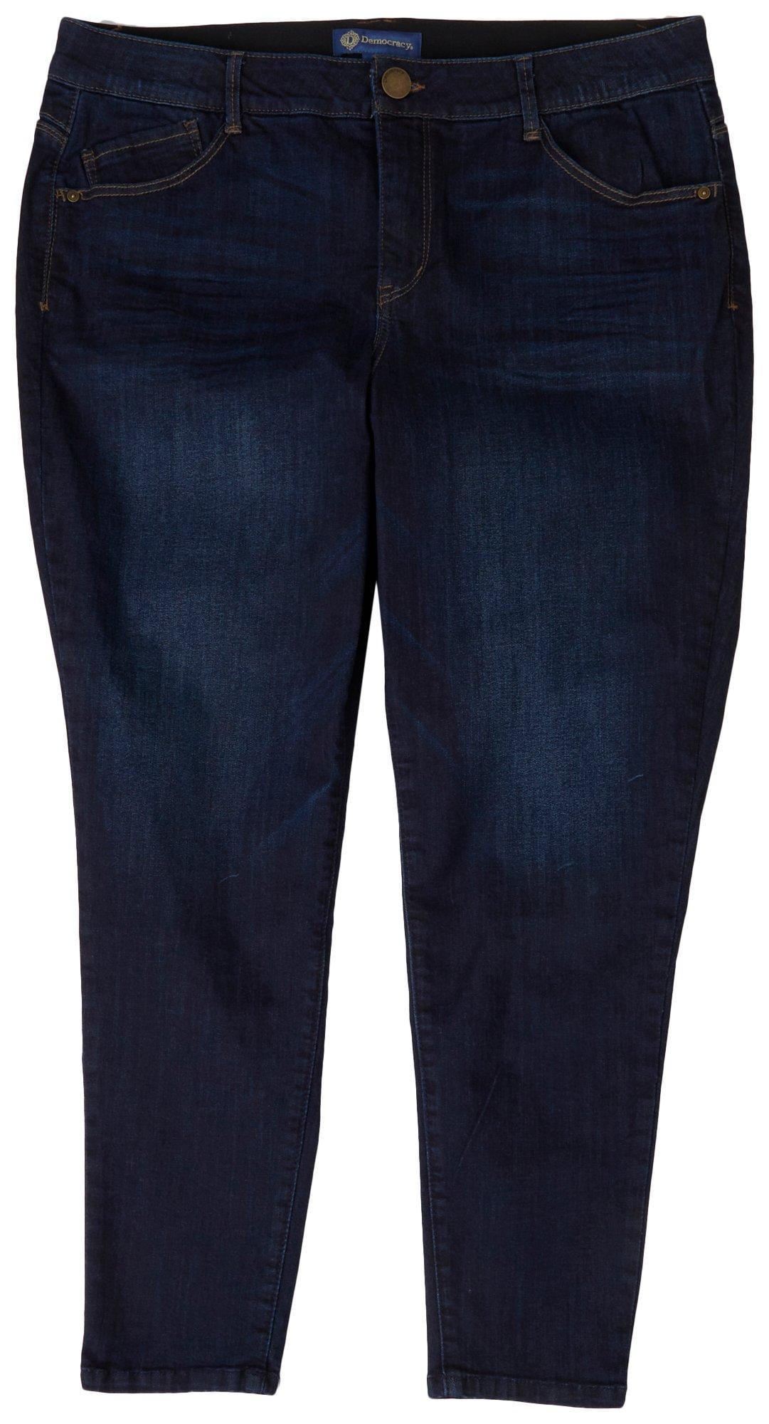 Democracy Plus High Rise Mold & Hold Jeans 22W Dark wash - Walmart.com