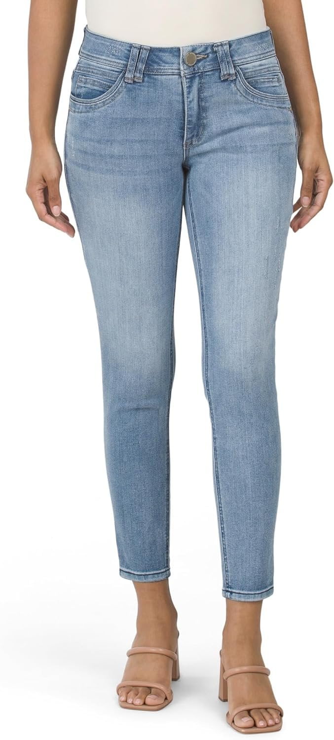 Democracy Women's Ab Solution Vintage Denim Jeans, Ankle Denim Light ...