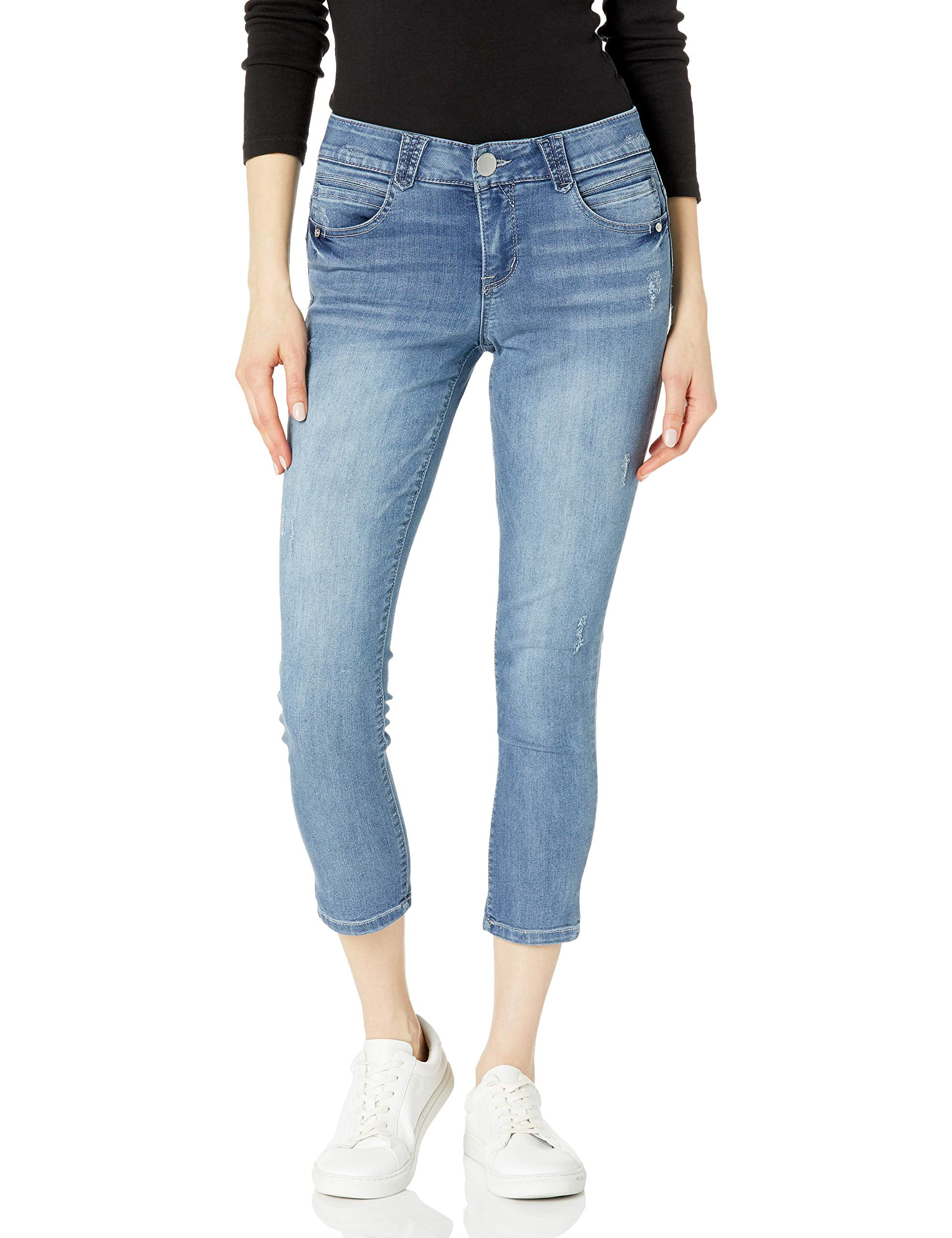 Democracy Women's Ab Solution Crop, Light Blue, 4 - Walmart.com