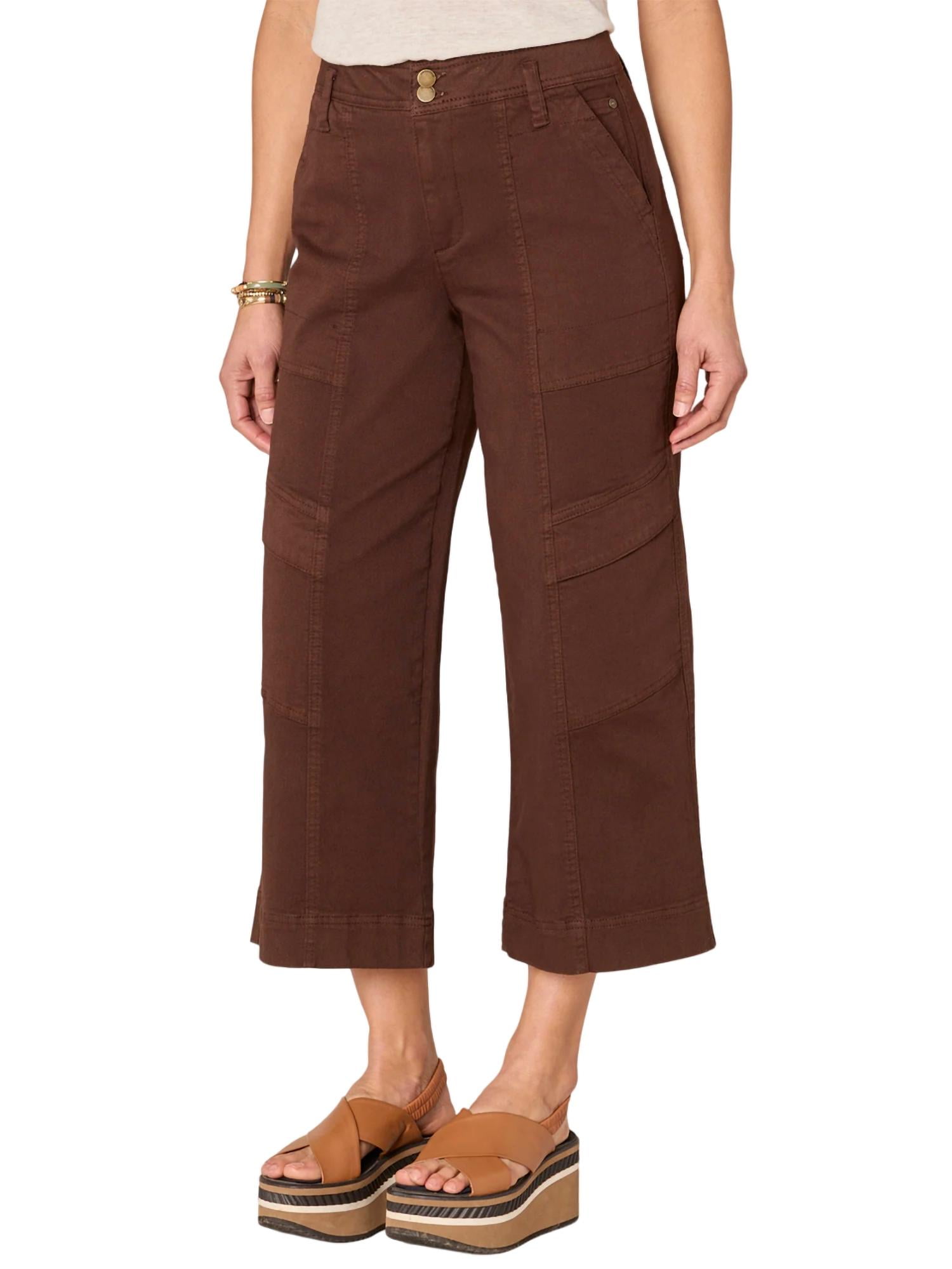 Democracy "ab"solution Skyrise Double Button Wide Leg Crop Utility ...
