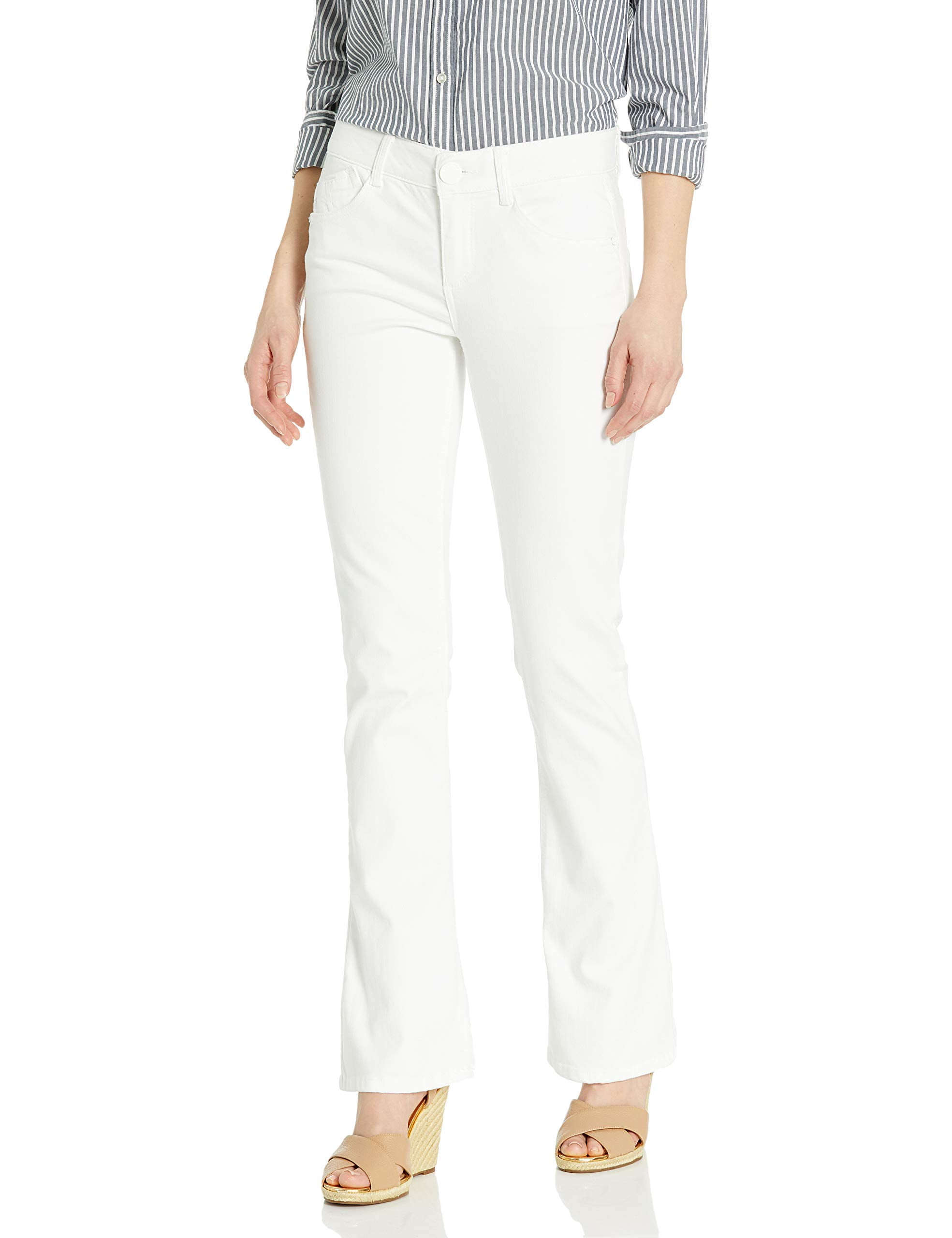 Democracy womens Absolution Itty Bitty Boot Jeans, Optic White, 12 US ...