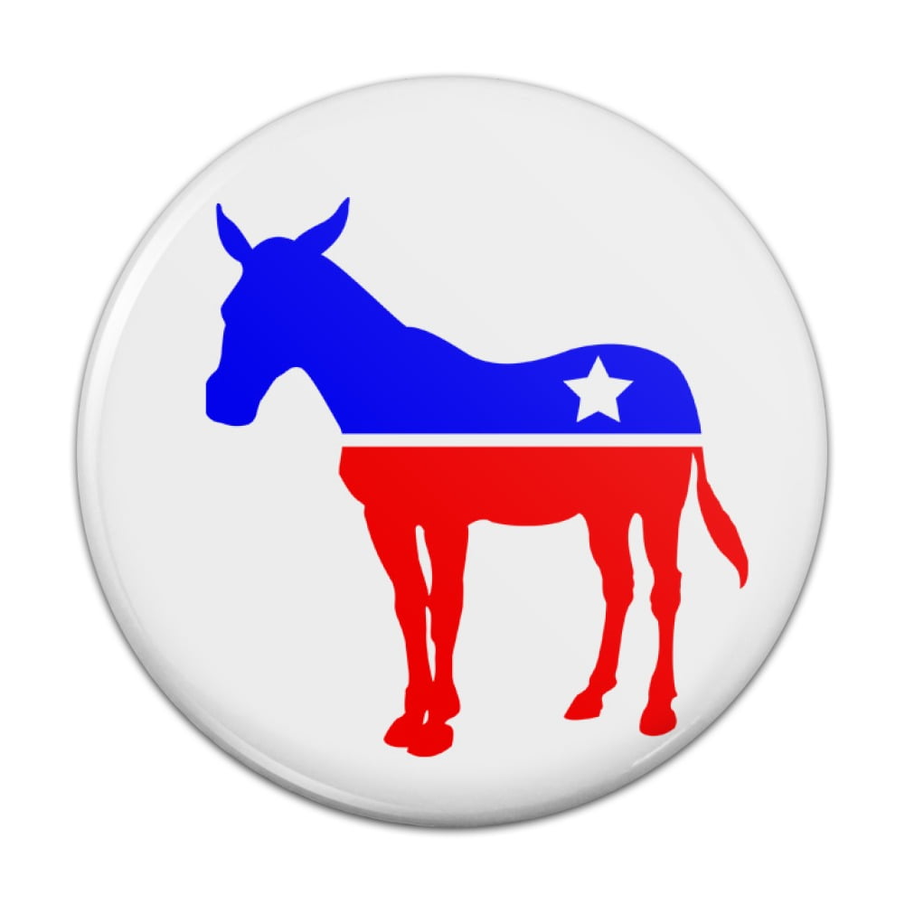 Democrat Donkey Liberal America Political Party Pinback Button Pin ...