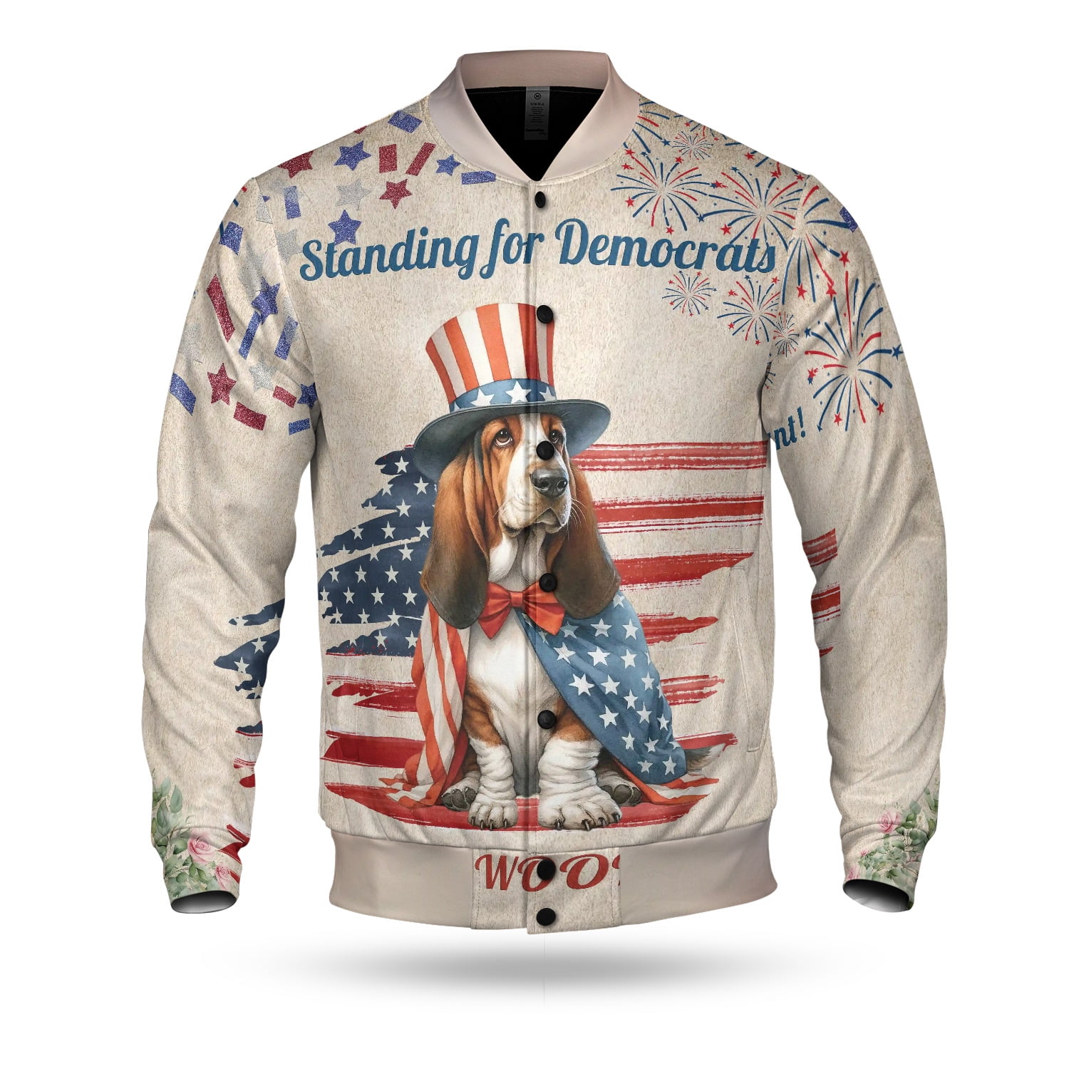 Democratic Basset Hound Making Woof Count Election 2024 All Over Print ...