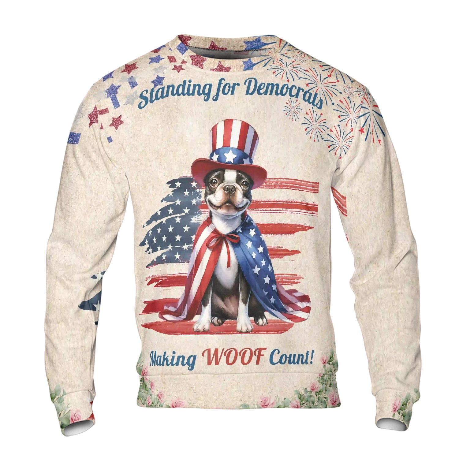 Democratic Boston Terrier Making Woof Count Election 2024 All Over ...