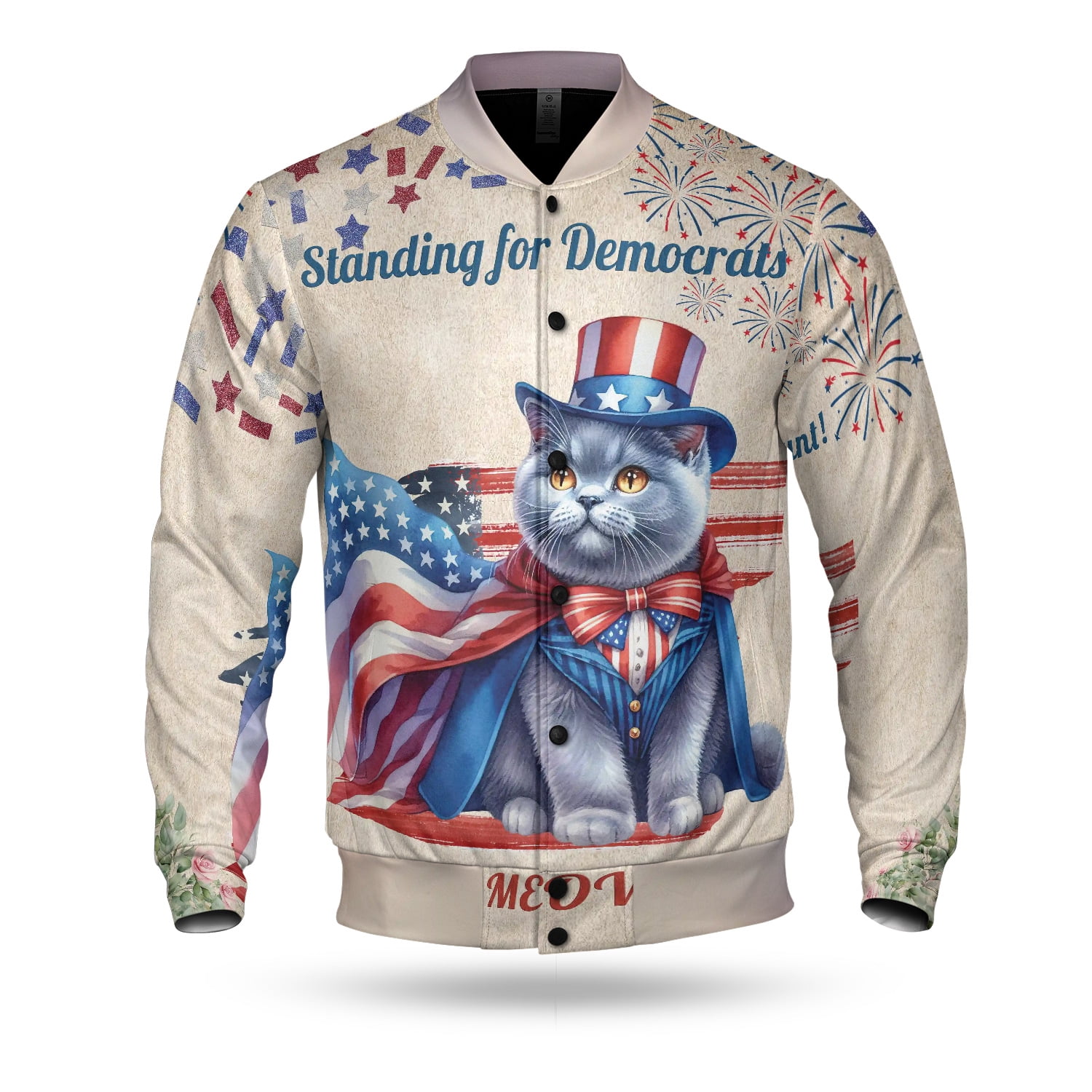 Democratic British Shorthair Cat Making Meow Count Election 2024 All ...