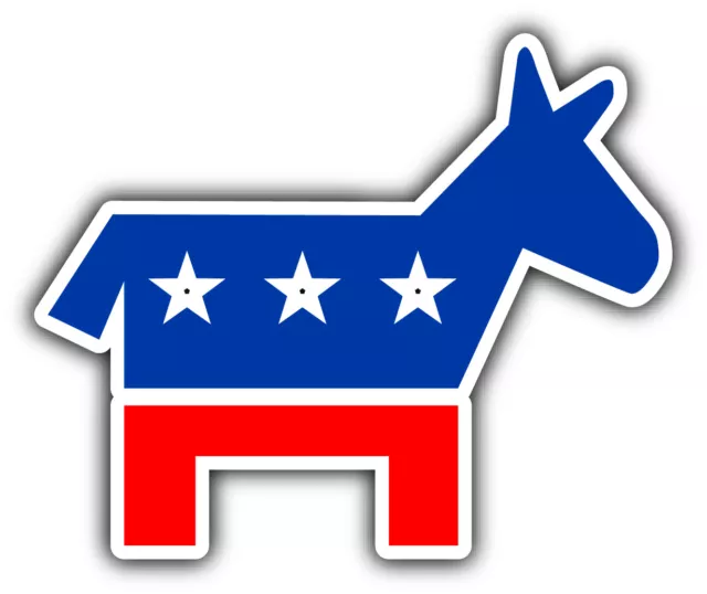 Democratic Donkey Decal Sticker Usa Made Truck Vehicle Car Vote Blue ...
